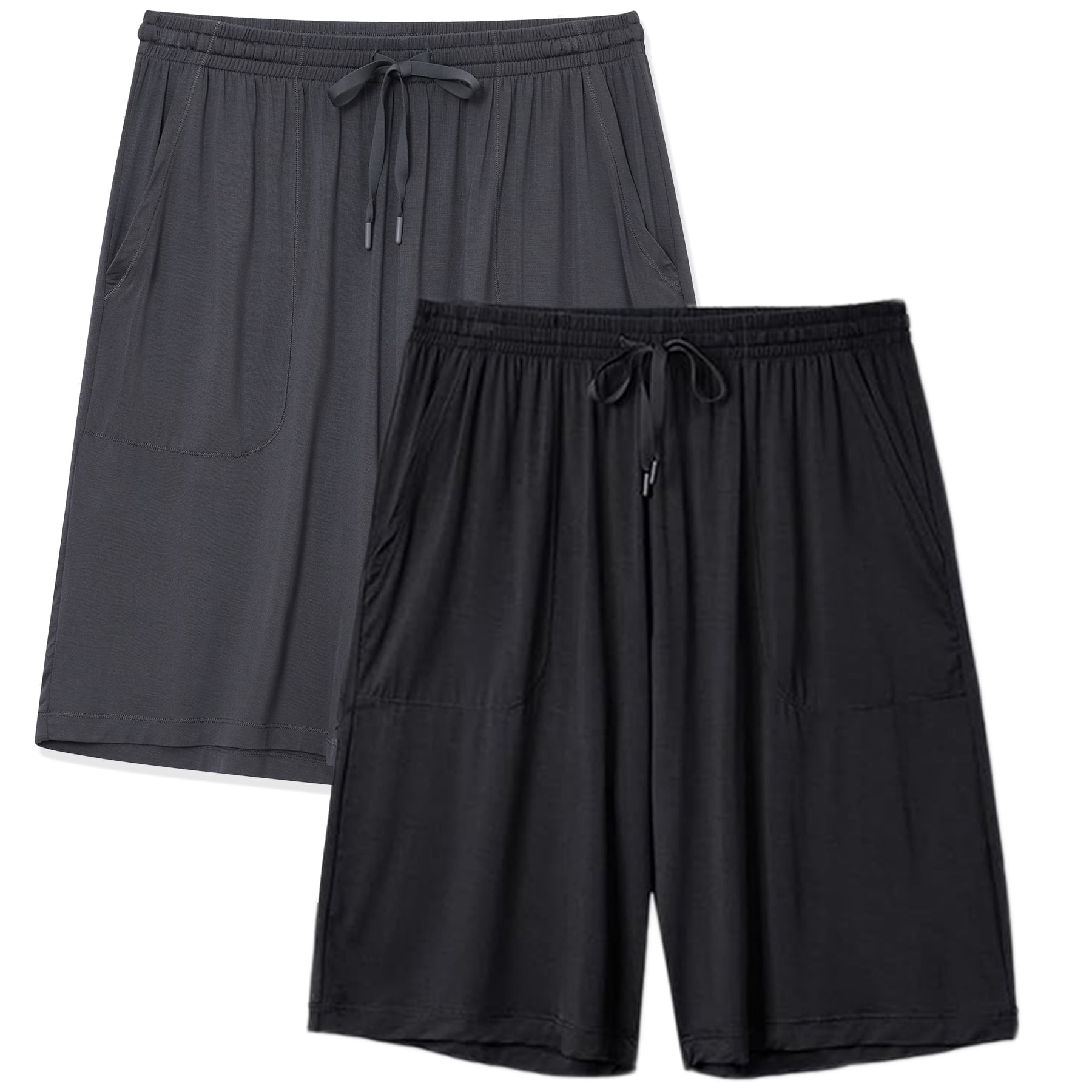 EA'S SECRET Men's Pajama Shorts for Men Bamboo Rayon Bottoms Soft Sleep ...