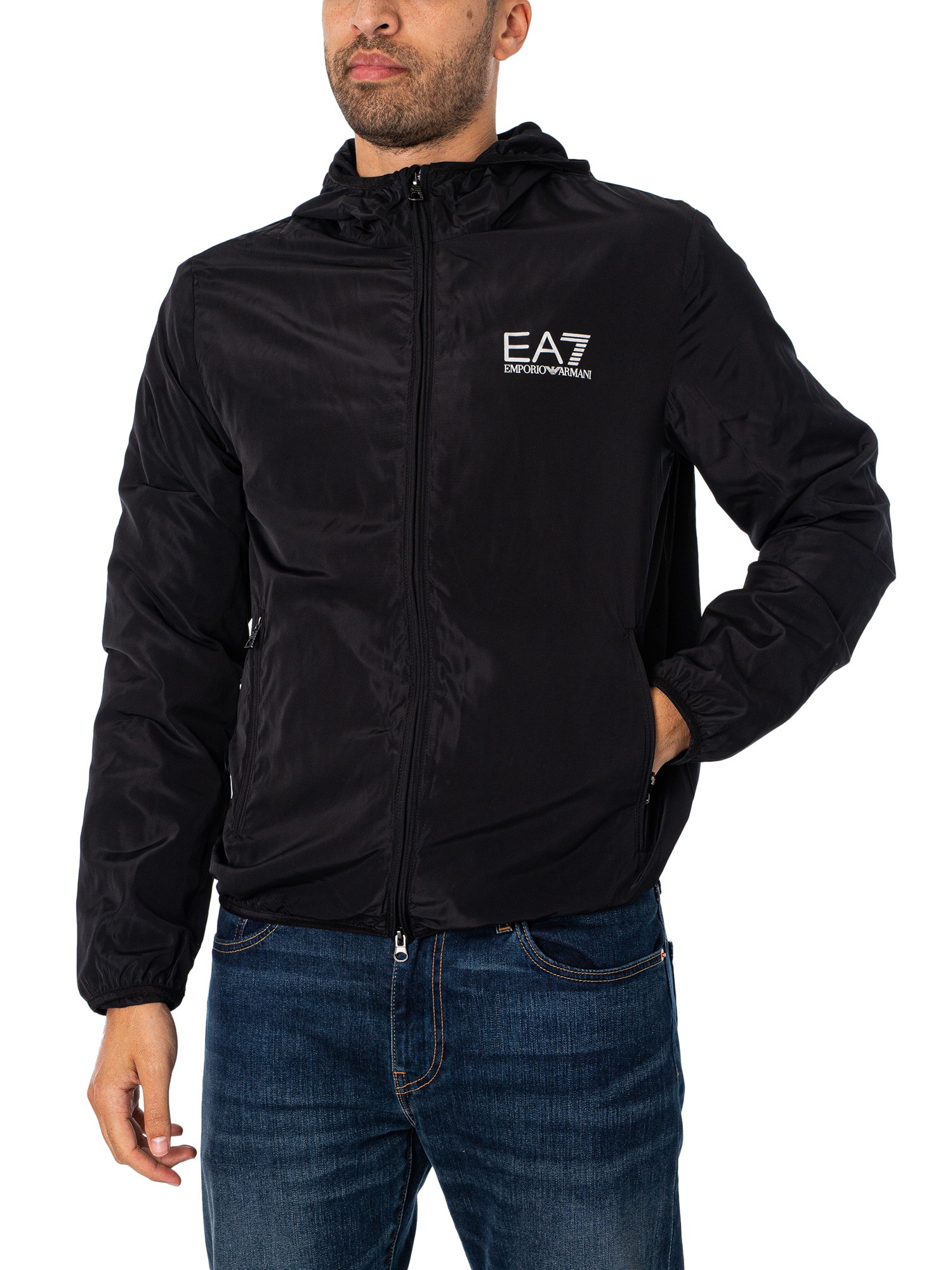 EA7 Bomber Jacket, Black - Walmart.com