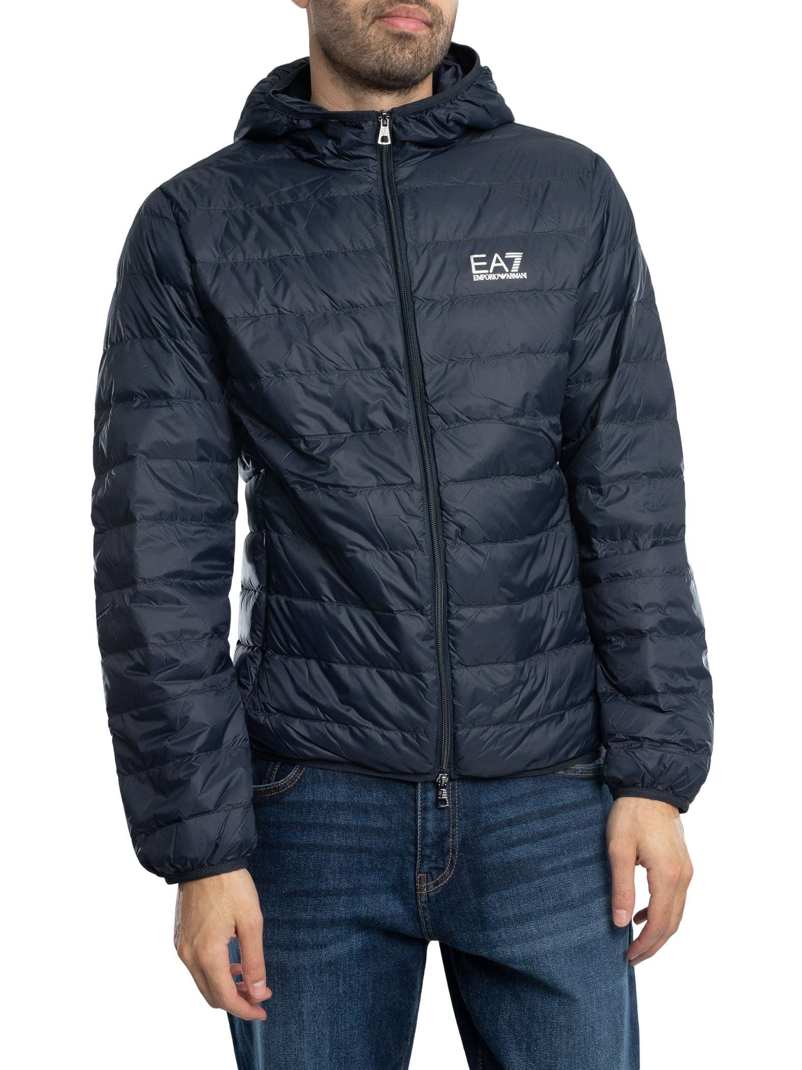 EA7 Chest Logo Lightweight Jacket, Blue - Walmart.com