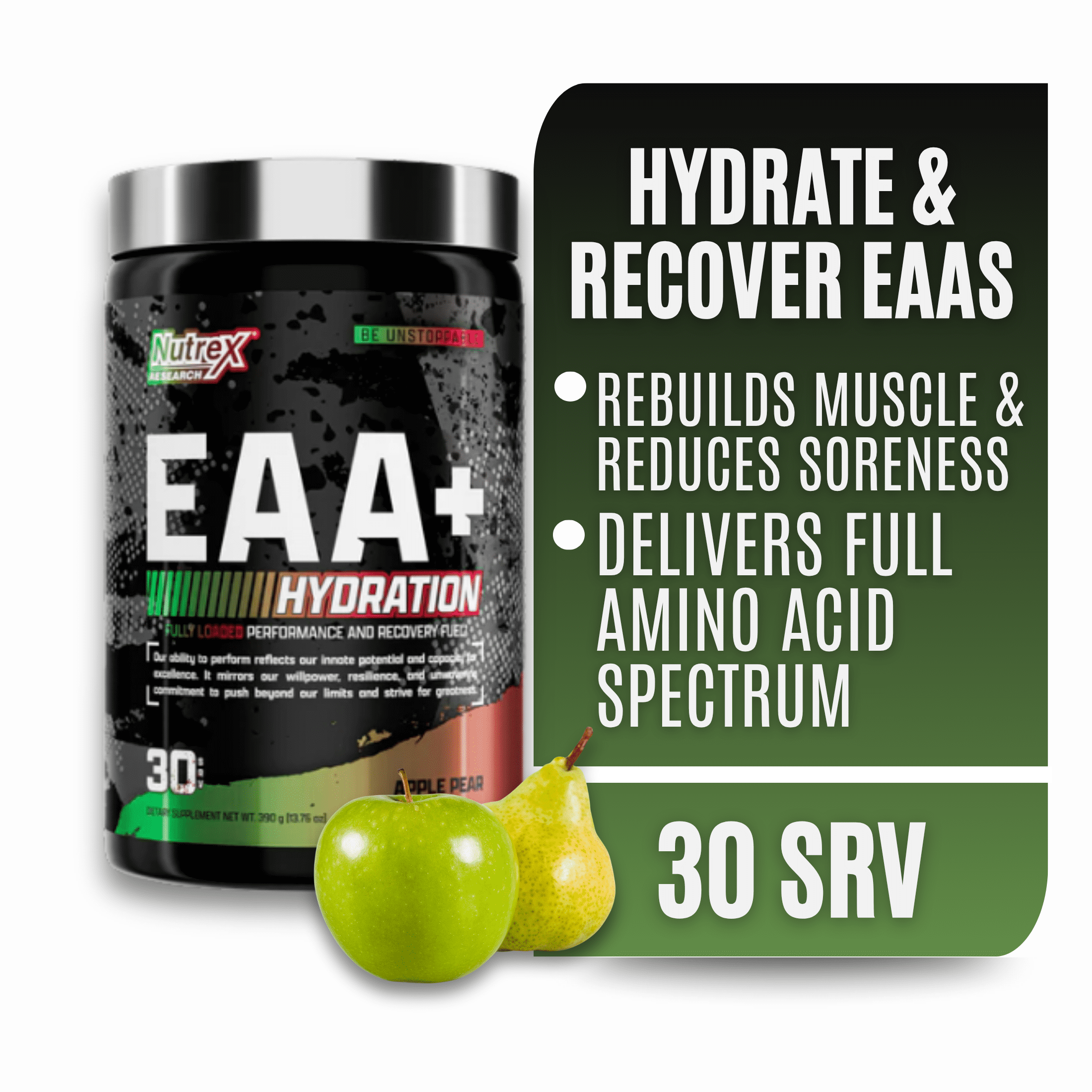 Nutrex Research EAA Hydration EAAs + BCAA Powder Muscle Recovery ...