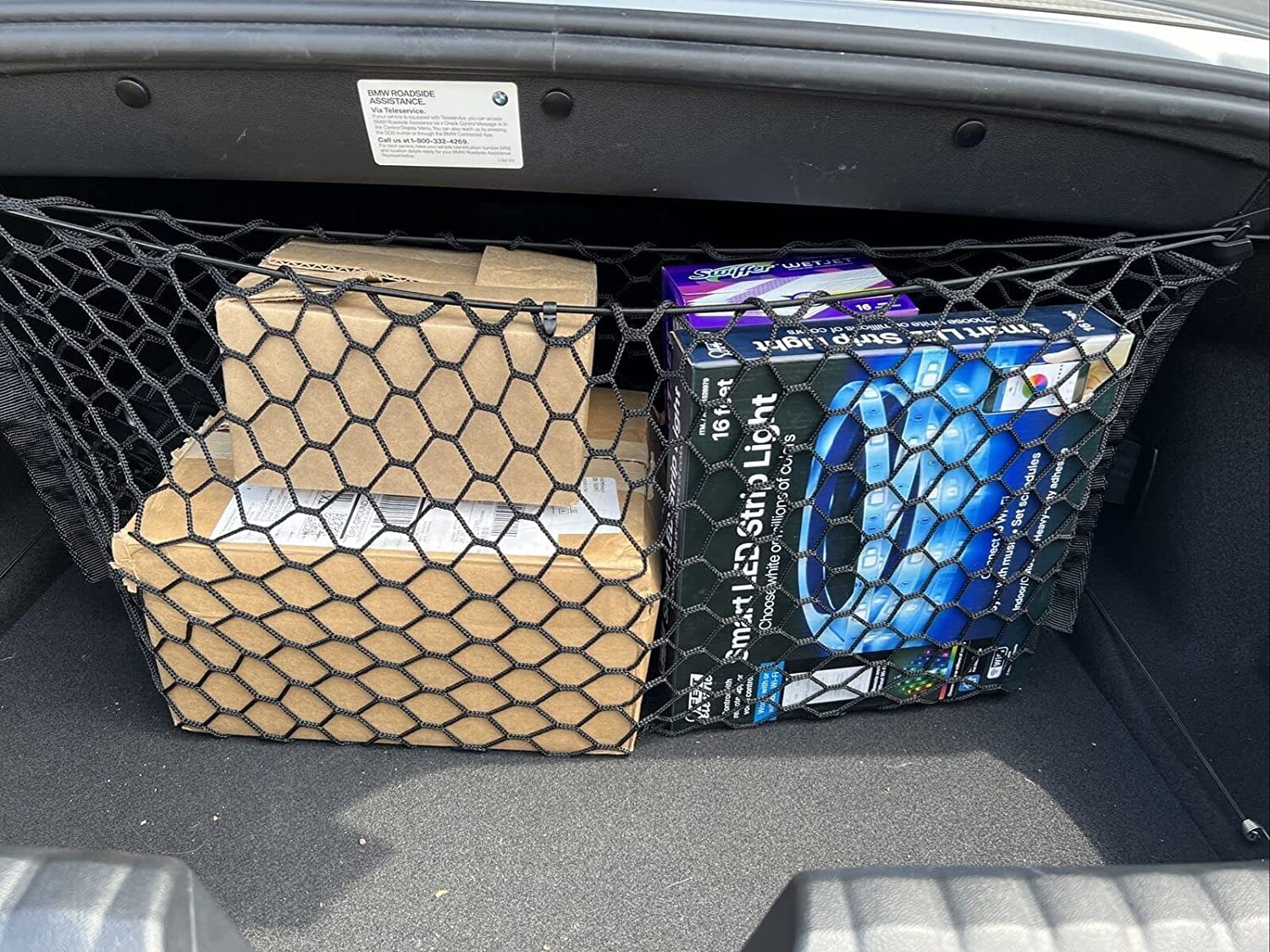 EACCESSORIES EA Rear Trunk Organizer Cargo Net for BMW Z4 2019-2023 ...