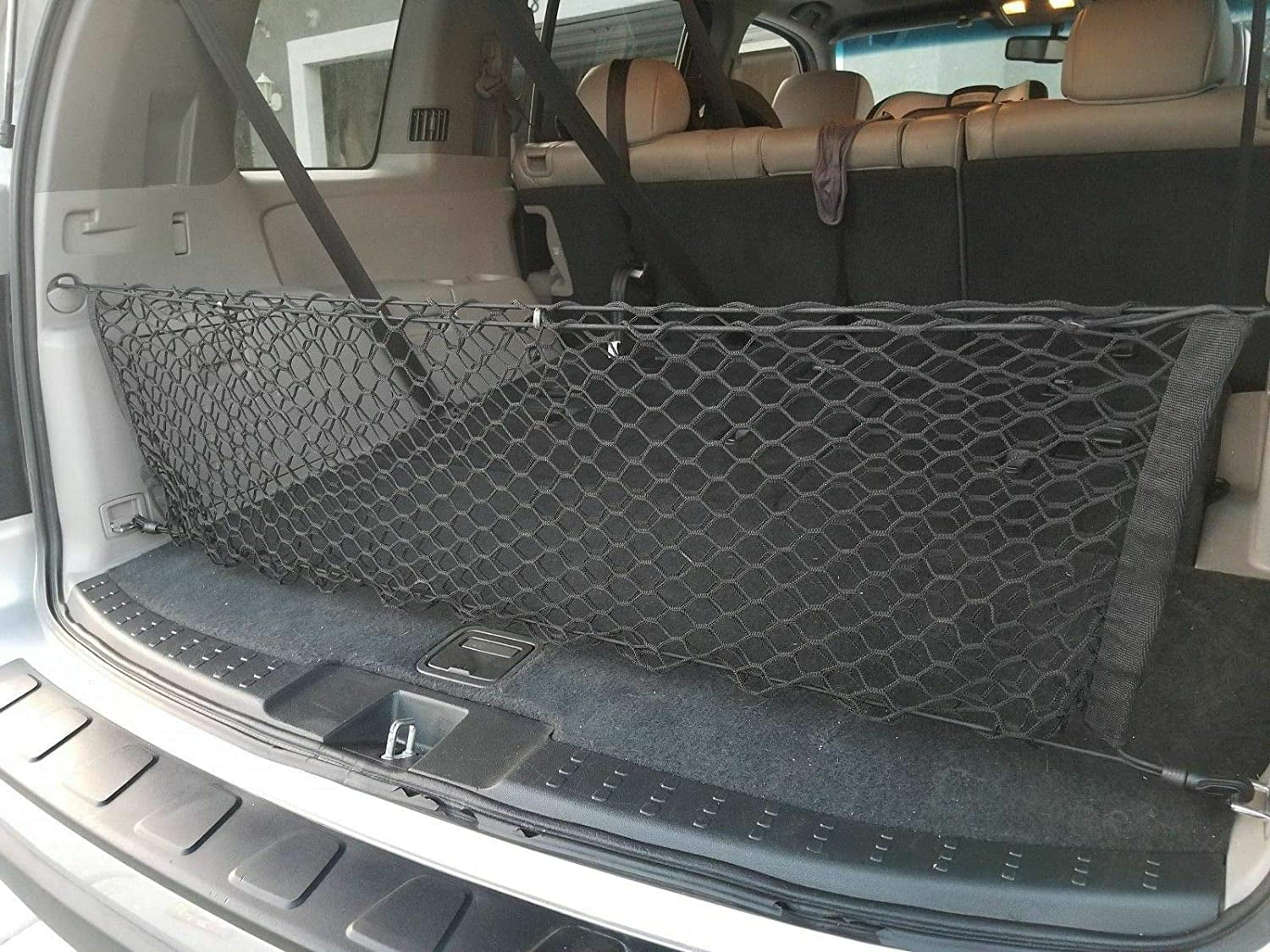 EACCESSORIES EA Rear Trunk Organizer Cargo Net for Honda Pilot 2016-2023 – Envelope Style Cargo ...