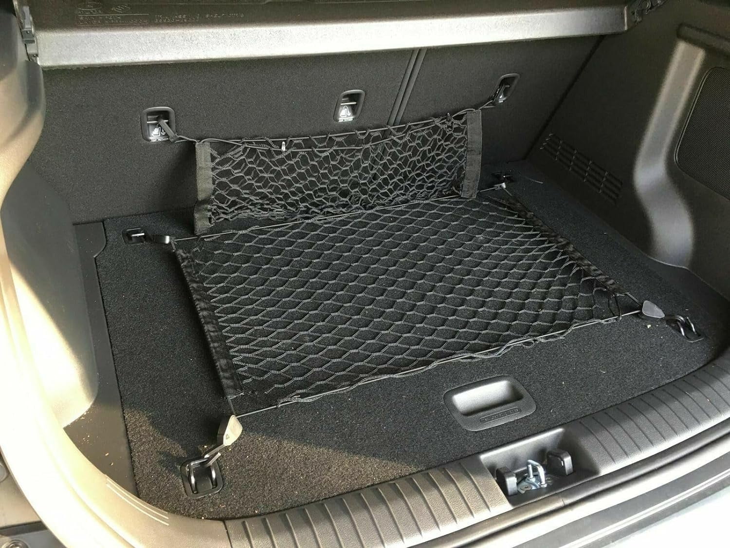 EACCESSORIES EA Rear Trunk Organizer Cargo Net for Hyundai Kona 2018 ...