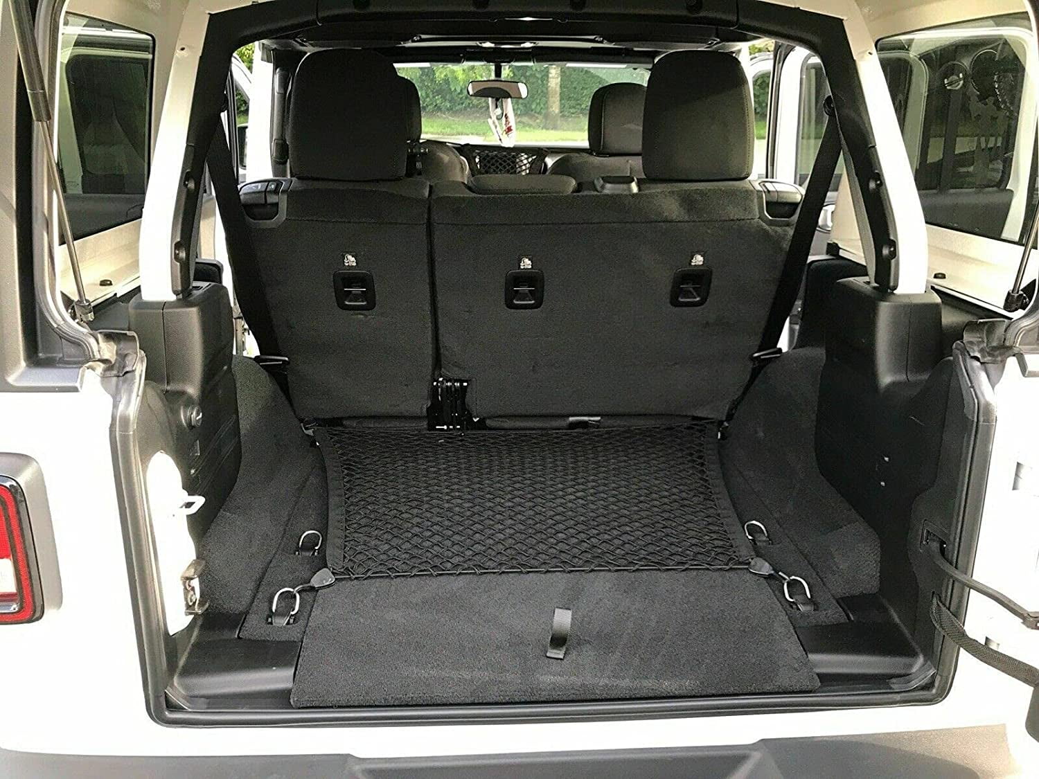 EACCESSORIES EA Rear Trunk Organizer Cargo Net for Jeep Wrangler 2018 ...