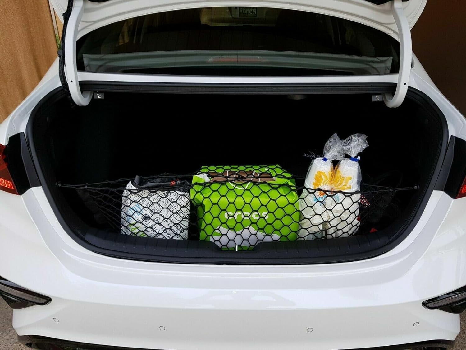 EACCESSORIES EA Rear Trunk Organizer Cargo Net for KIA Forte 2014-2023 ...
