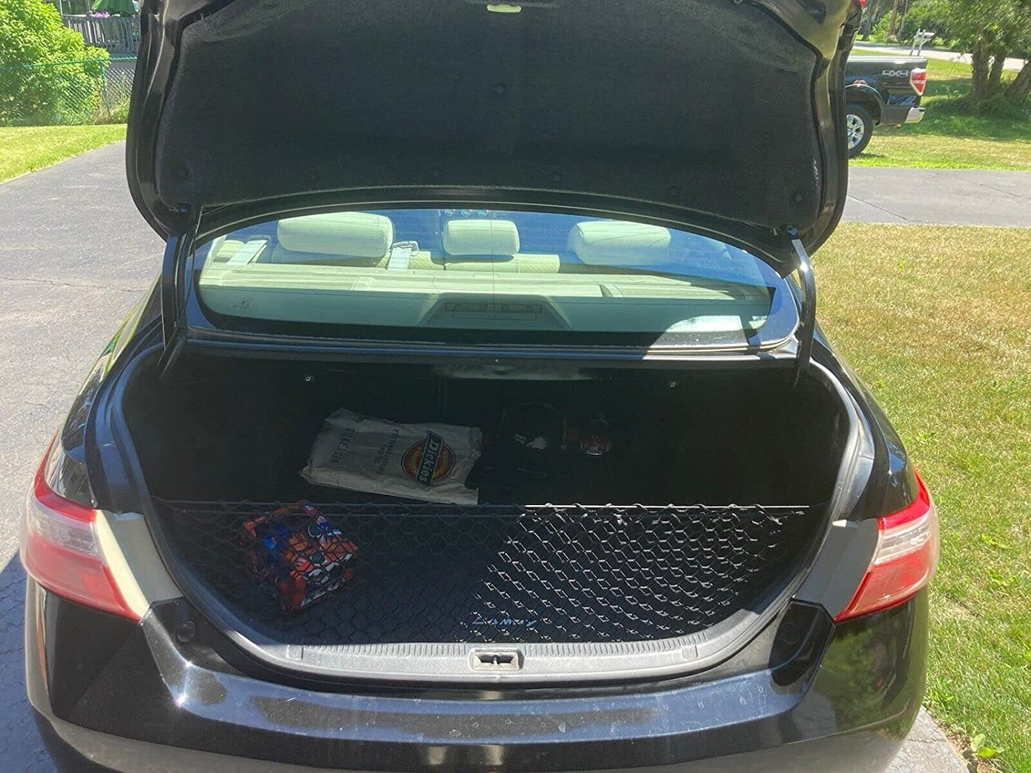 EACCESSORIES EA Rear Trunk Organizer Cargo Net for Toyota Camry 2002 2011 Envelope Style Cargo Net for Sedan Premium Mesh Elastic Car Trunk Organizer Vehicle Carrier Storage Compatible Camry Walmart.c...