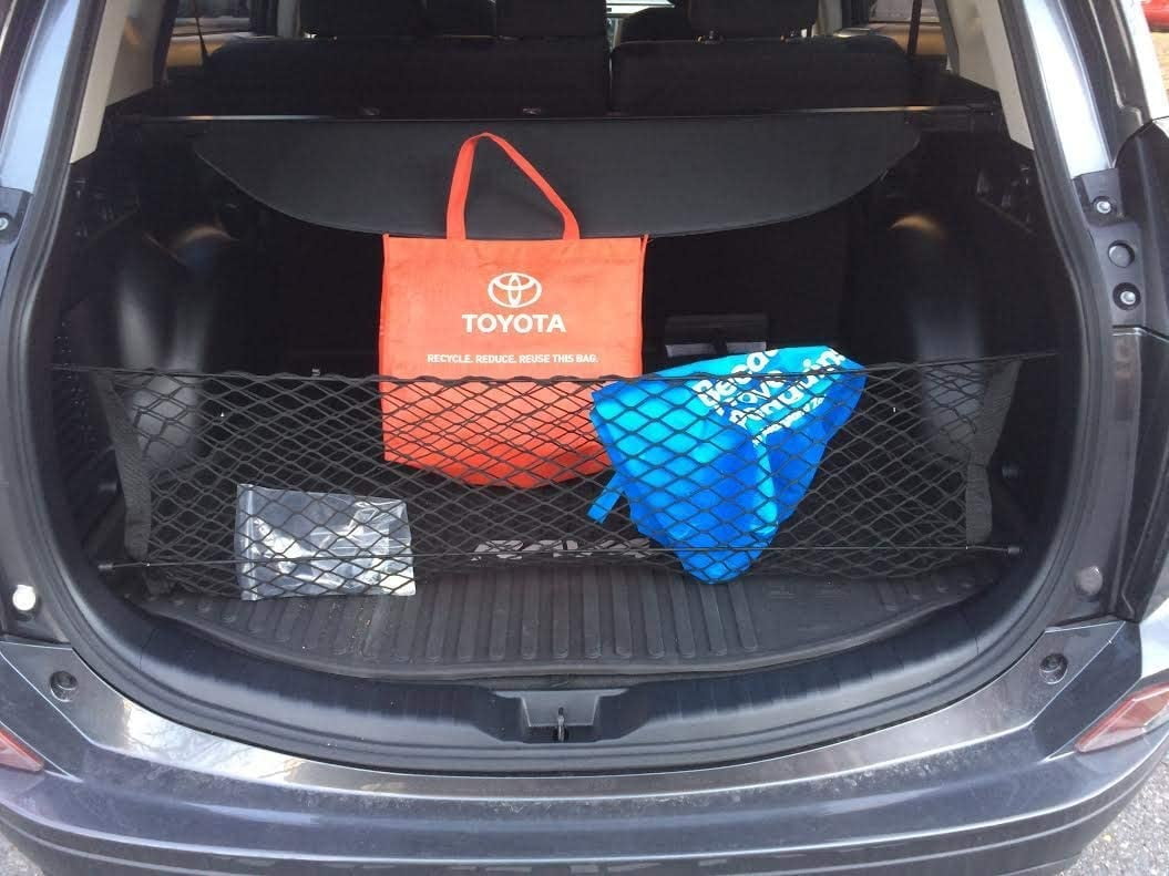 EACCESSORIES EA Rear Trunk Organizer Cargo Net for Toyota RAV4 2013 ...