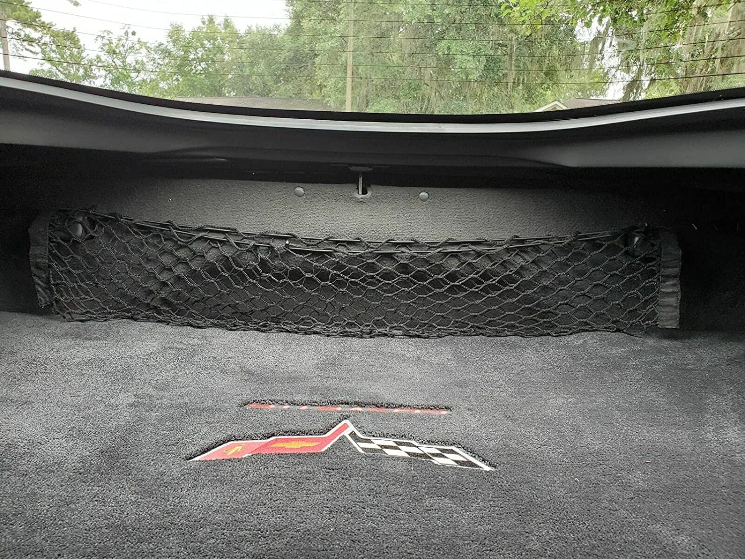 EACCESSORIES EA Trunk Organizer Cargo Net for Chevrolet Corvette C6 ...