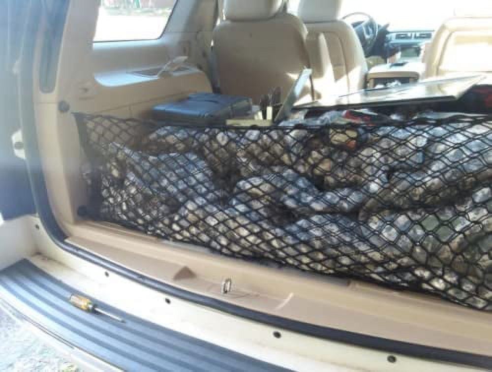 EACCESSORIES EA Trunk Organizer Cargo Net for Ford Expedition 1997-2017 ...
