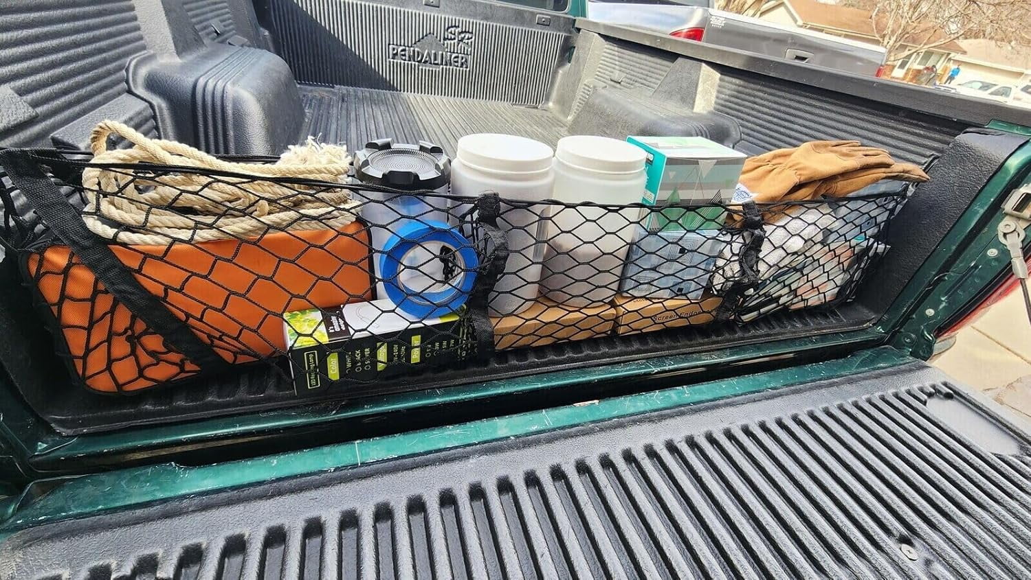 EACCESSORIES EA Trunk Organizer Cargo Net for Ford Ranger 2000-2023 – 3 ...