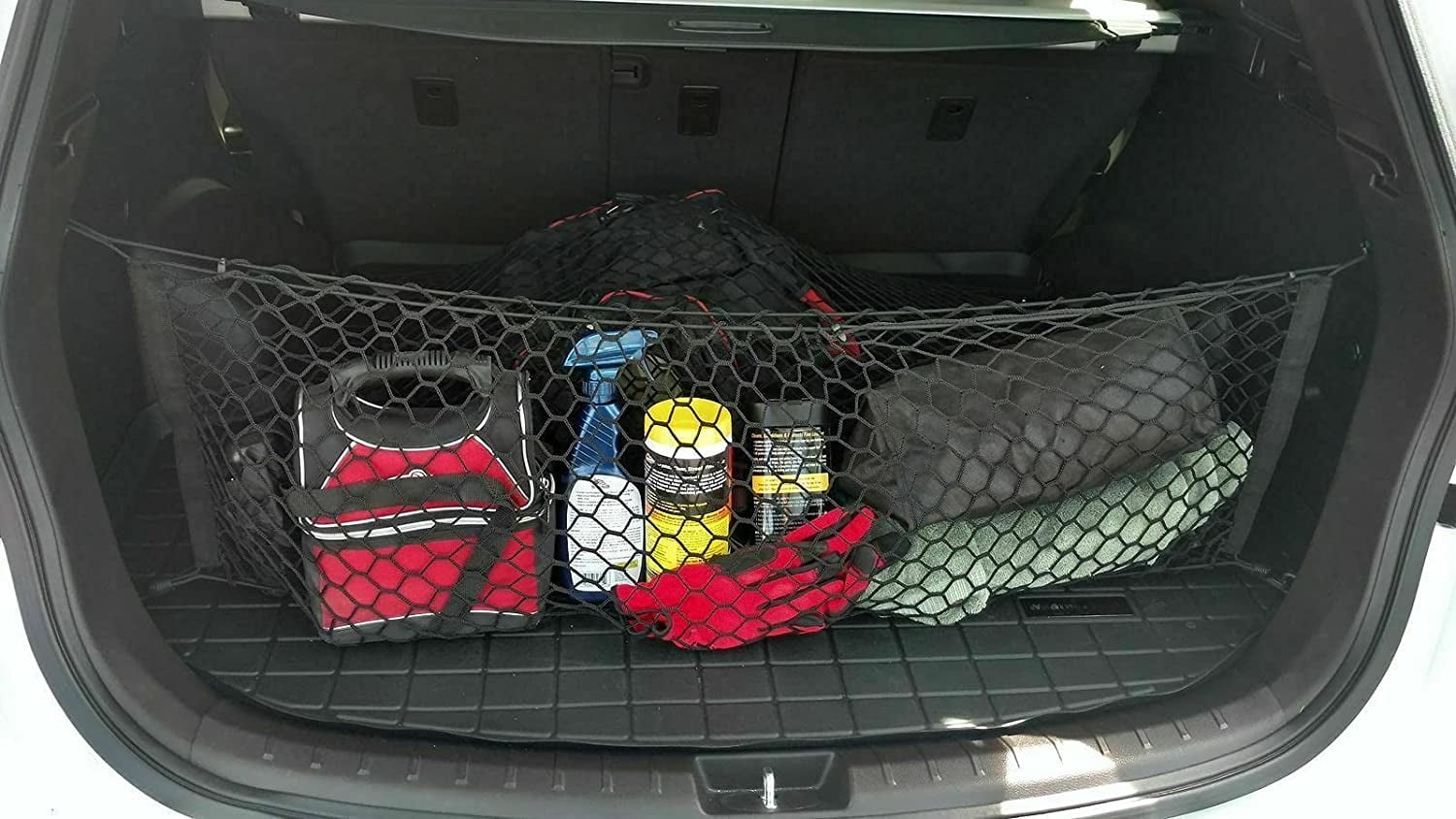 EACCESSORIES EA Trunk Organizer Cargo Net for Hyundai Santa FE 2013 ...