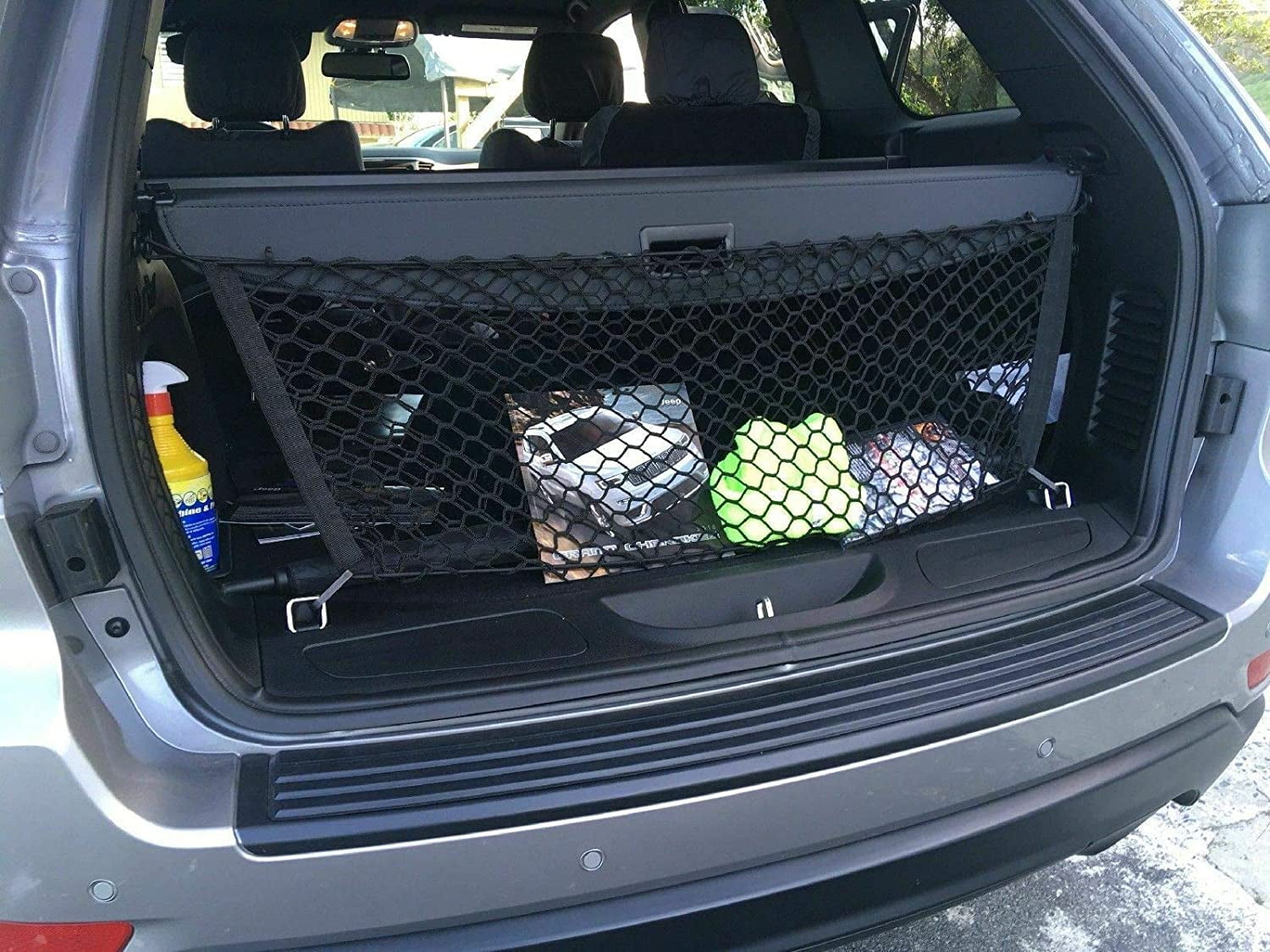 EACCESSORIES EA Trunk Organizer Cargo Net for Jeep Cherokee 2014-2018 ...