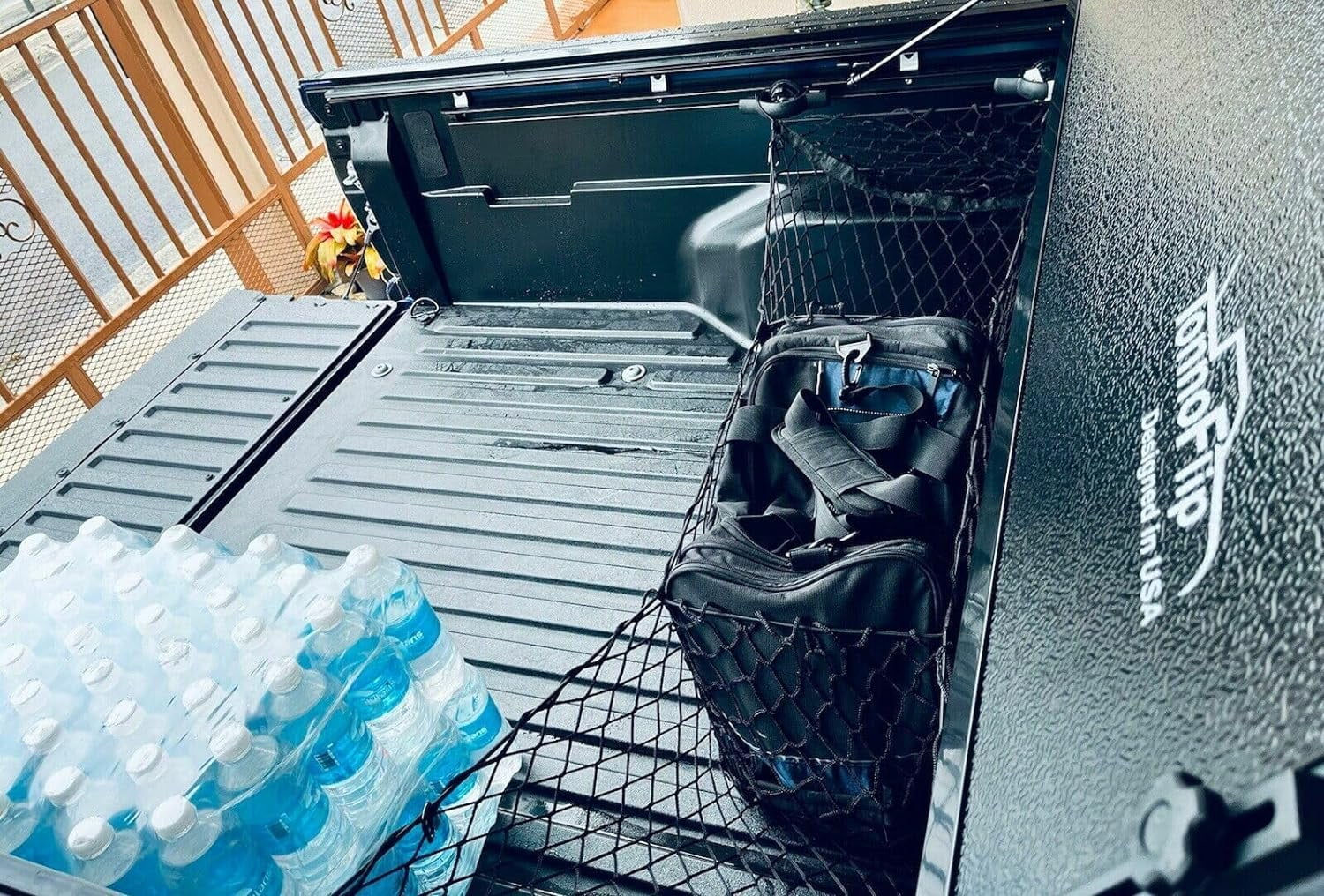 EACCESSORIES EA Trunk Organizer Cargo Net for Toyota Tacoma 2005-2023 ...