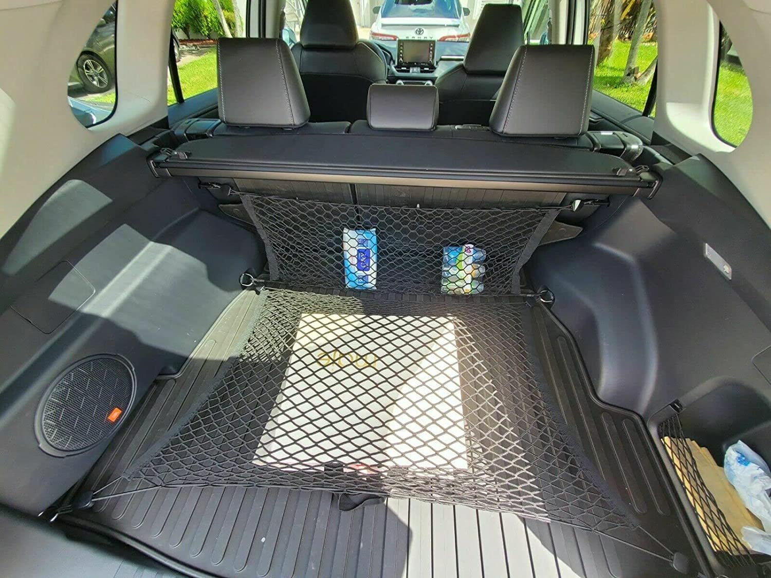 EACCESSORIES EA (x2) Trunk Organizer Cargo Nets for Toyota RAV4 2019 ...