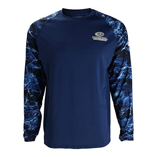 EAG Elite Elements Long Sleeve Performance Fishing Shirt (Small, Marlin ...