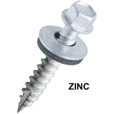 EAGLE 1 (500 Count) Metal Roofing Screws Painted Hex Washer Head Sheet ...
