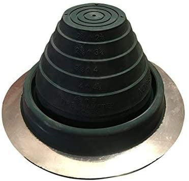 EAGLE 1: #3 Metal Roof Pipe Flashing Boot - Cut to Fit Almost Any Pipe ...