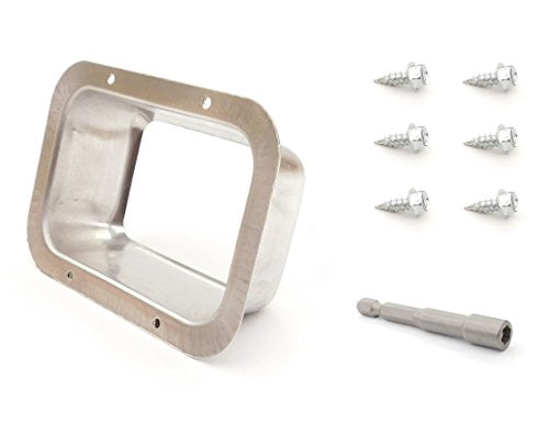 EAGLE 1 - 3" X 4" Aluminum Gutter Downspout Outlet with 6 Free Screws ...