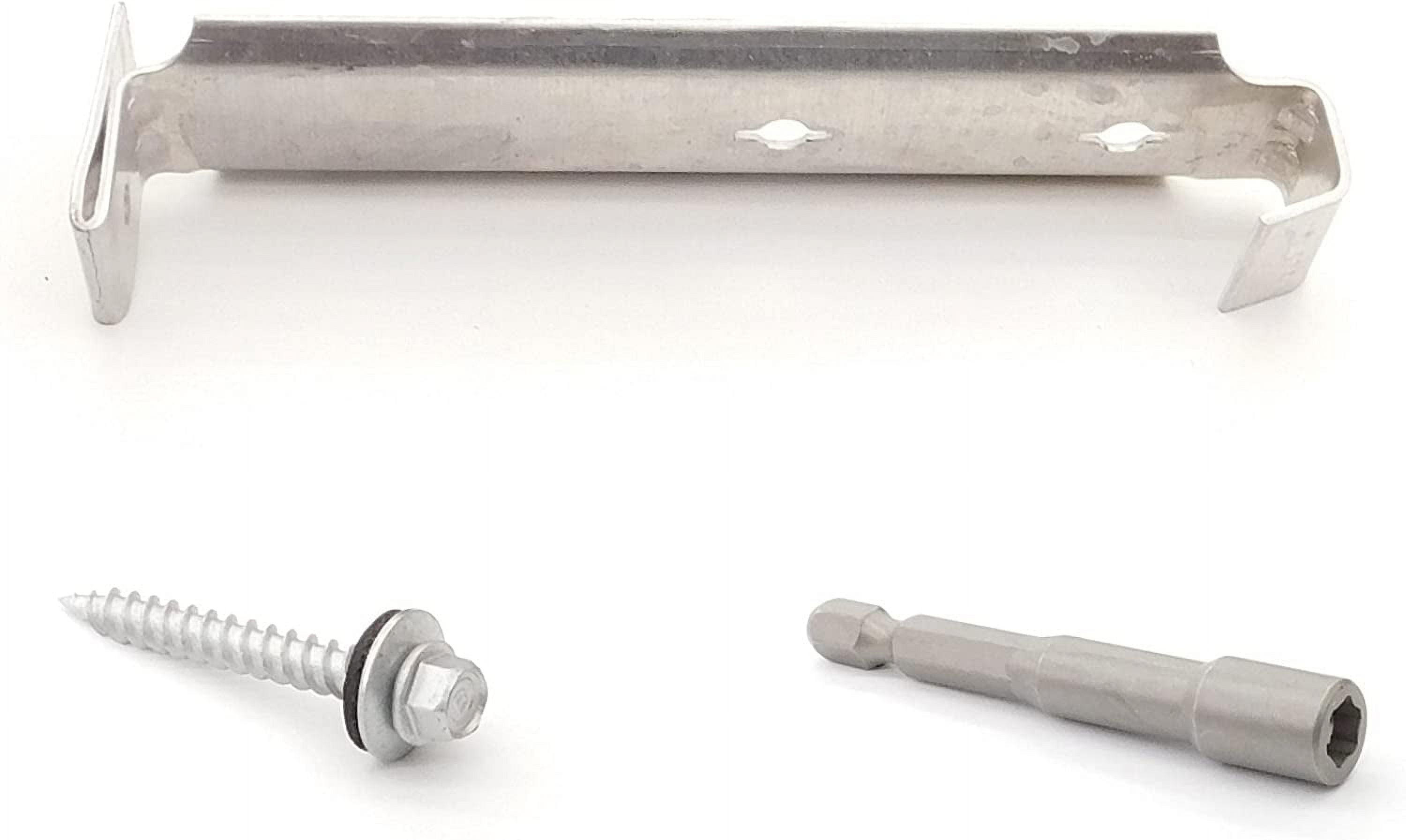 EAGLE 1-5" & 6" Heavy Duty Aluminum Gutter Hanger Brackets - Screw and ...