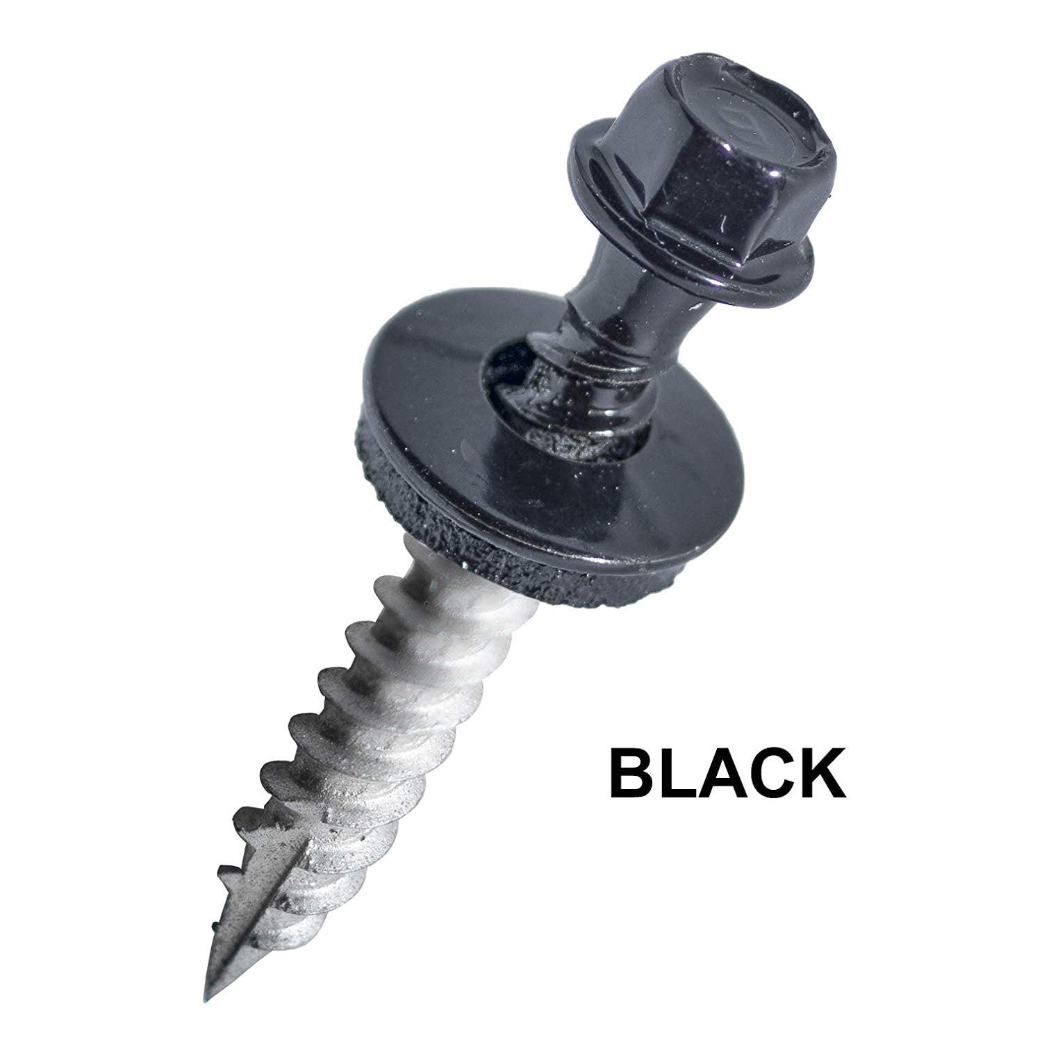 EAGLE 1 (500 Count) Metal Roofing Screws Painted Hex Washer Head Sheet Metal Roof Screw. Self ...