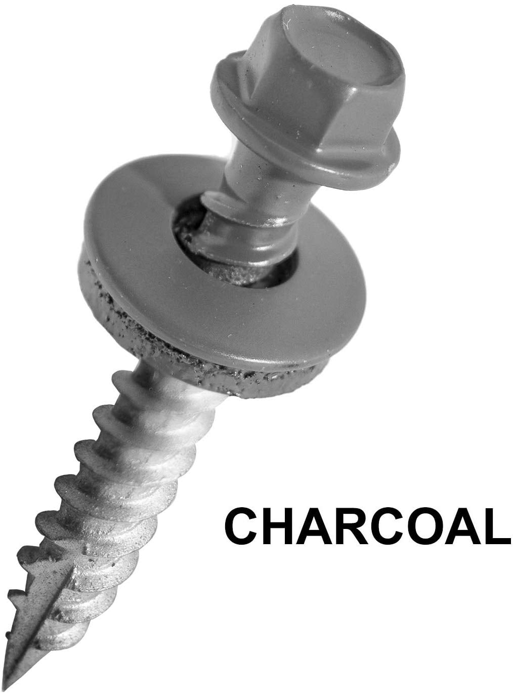 EAGLE 1 (500 Count) Metal Roofing Screws Painted Hex Washer Head Sheet ...