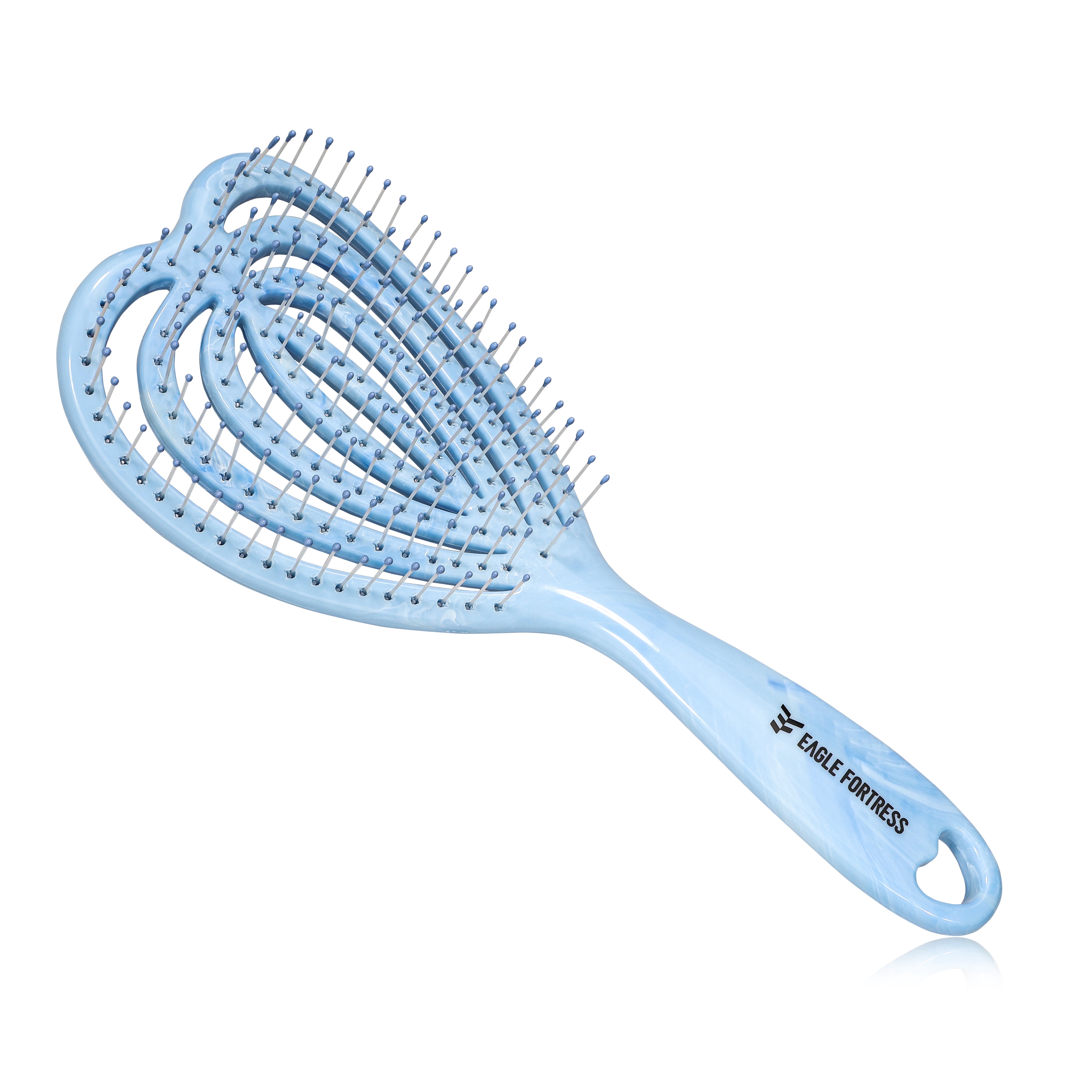 Eagle Fortress Heart-Shaped Professional Nylon, Boar Mixed Bristle ...