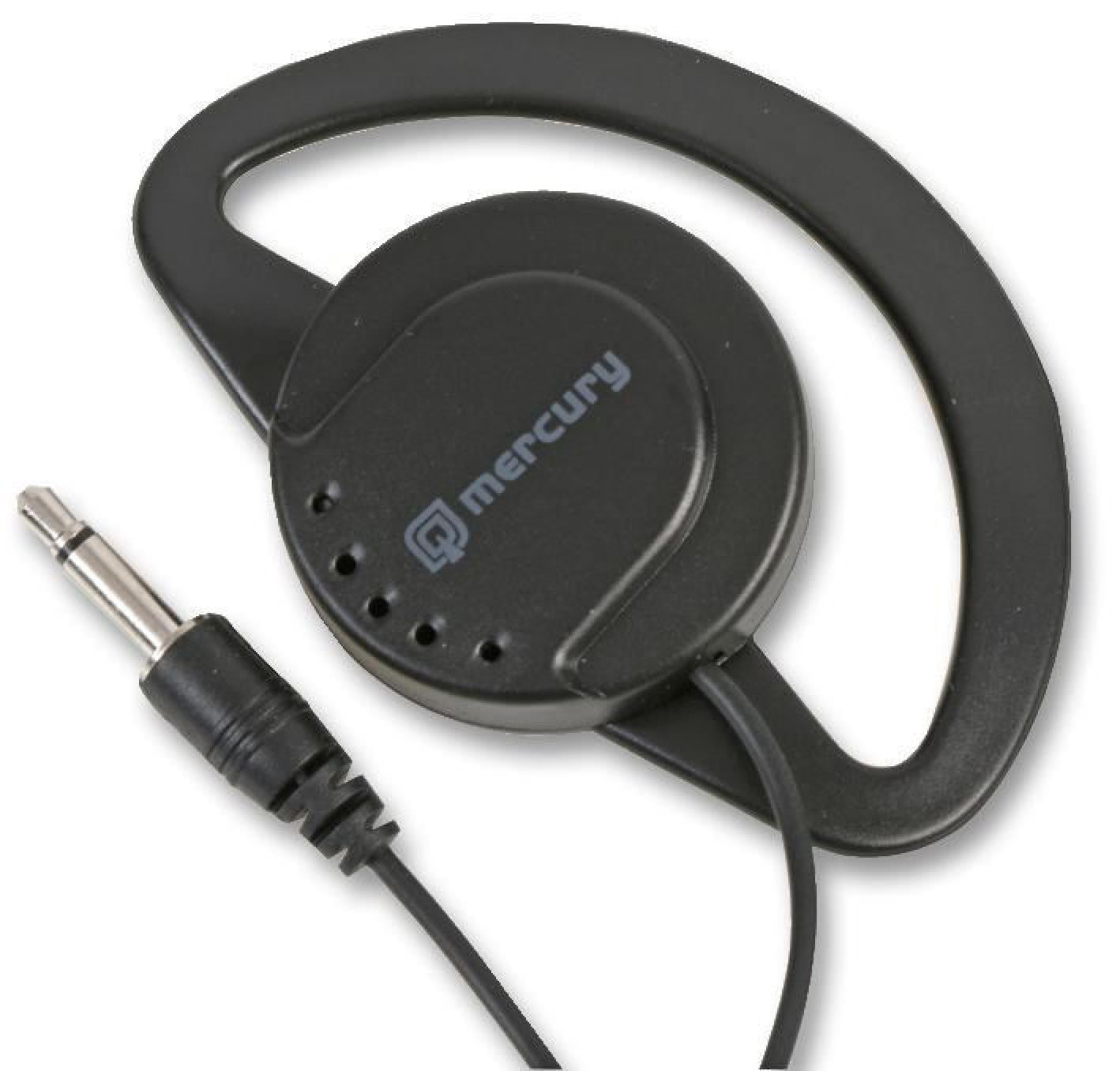 EAGLE - Mono Clip-on Headphone, Black - Walmart Business Supplies