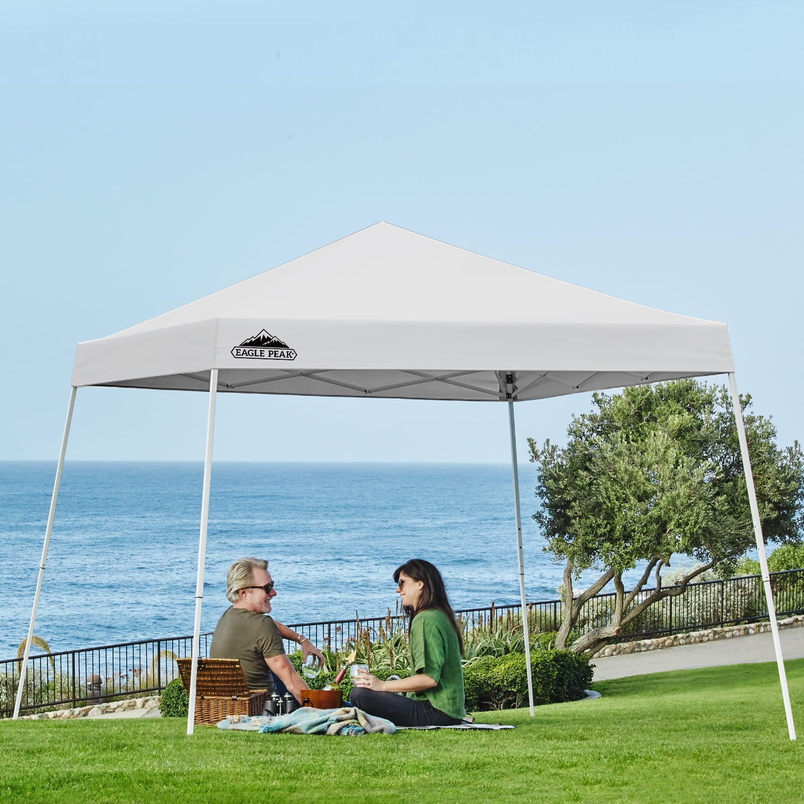 EAGLE PEAK 10’ x 10’ Outdoor Canopies Easy One Person Setup, UV ...