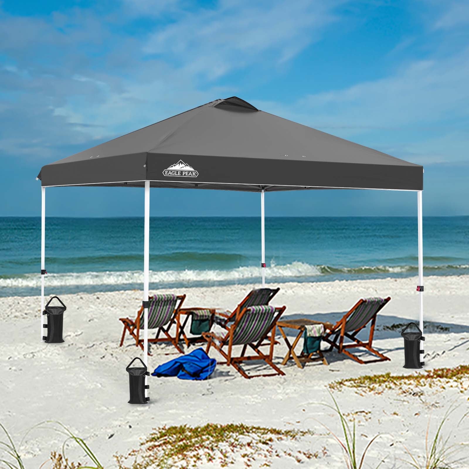 EAGLE PEAK 10 x 10 ft Pop Up Canopy Tent Instant Outdoor Canopy ...