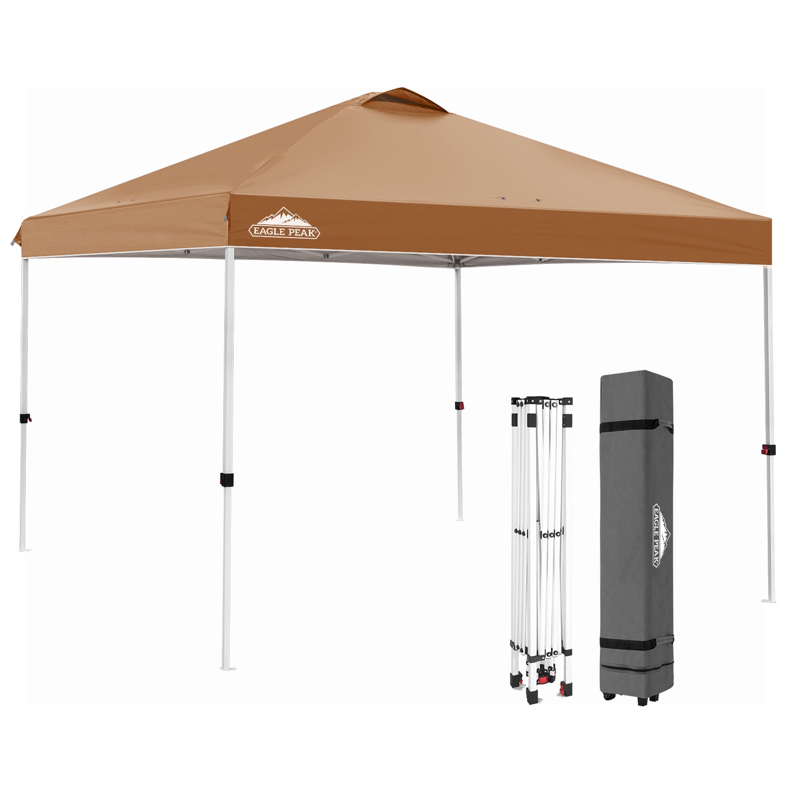 EAGLE PEAK 10 x 10 ft Pop Up Canopy Tent Instant Outdoor Canopy ...