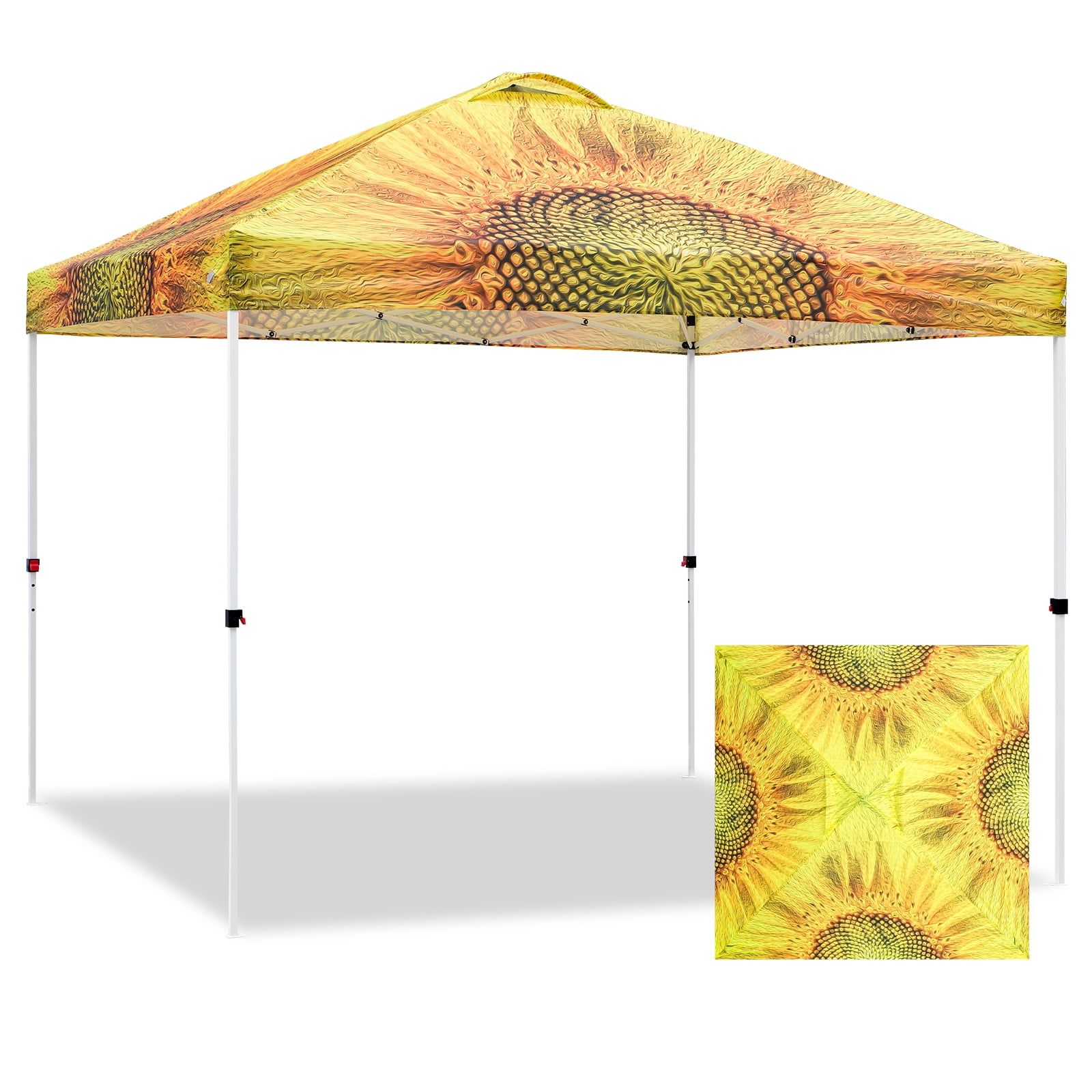 EAGLE PEAK 10 x 10 ft Pop Up Canopy Tent Instant Outdoor Canopy ...