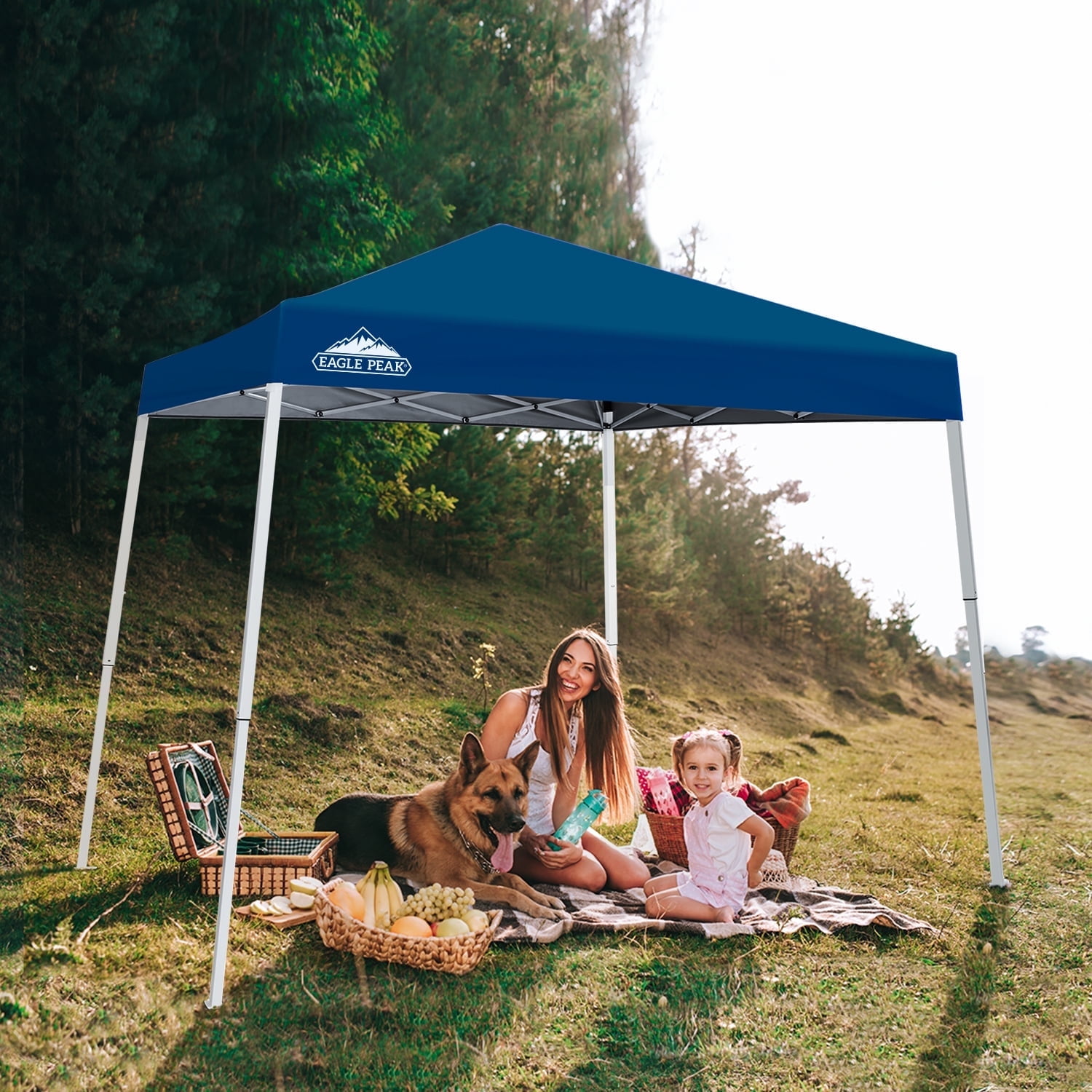 EAGLE PEAK 10x10 Outdoor Canopy Pop-up Canopy, One Person Setup ...