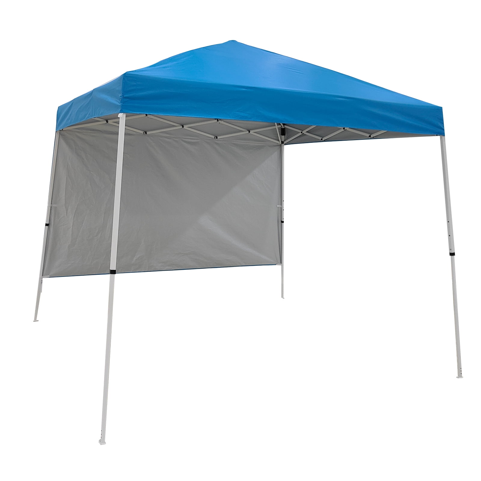 EAGLE PEAK 10x10 Outdoor Pop Up Slant Leg Canopy Tent with Wall Panel ...