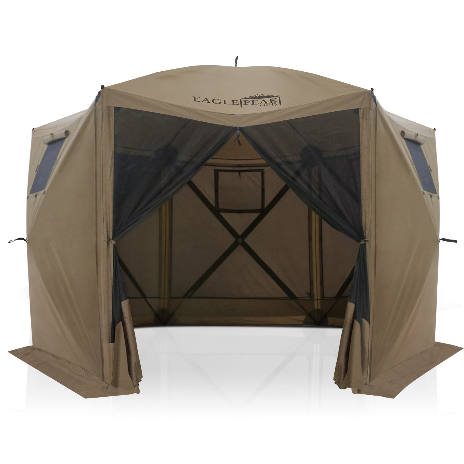 EAGLE PEAK 12x12 ft Portable Quick Pop Up Canopy Tent with 5 Wall ...