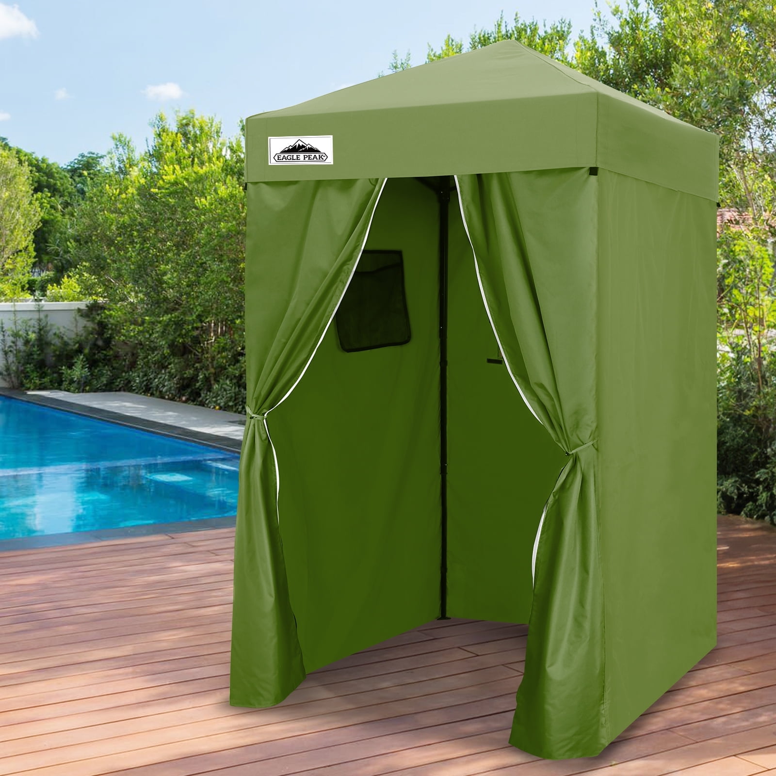 EAGLE PEAK 4 ft x 4 ft Pop-up Changing Room Outdoor Canopy, Portable ...