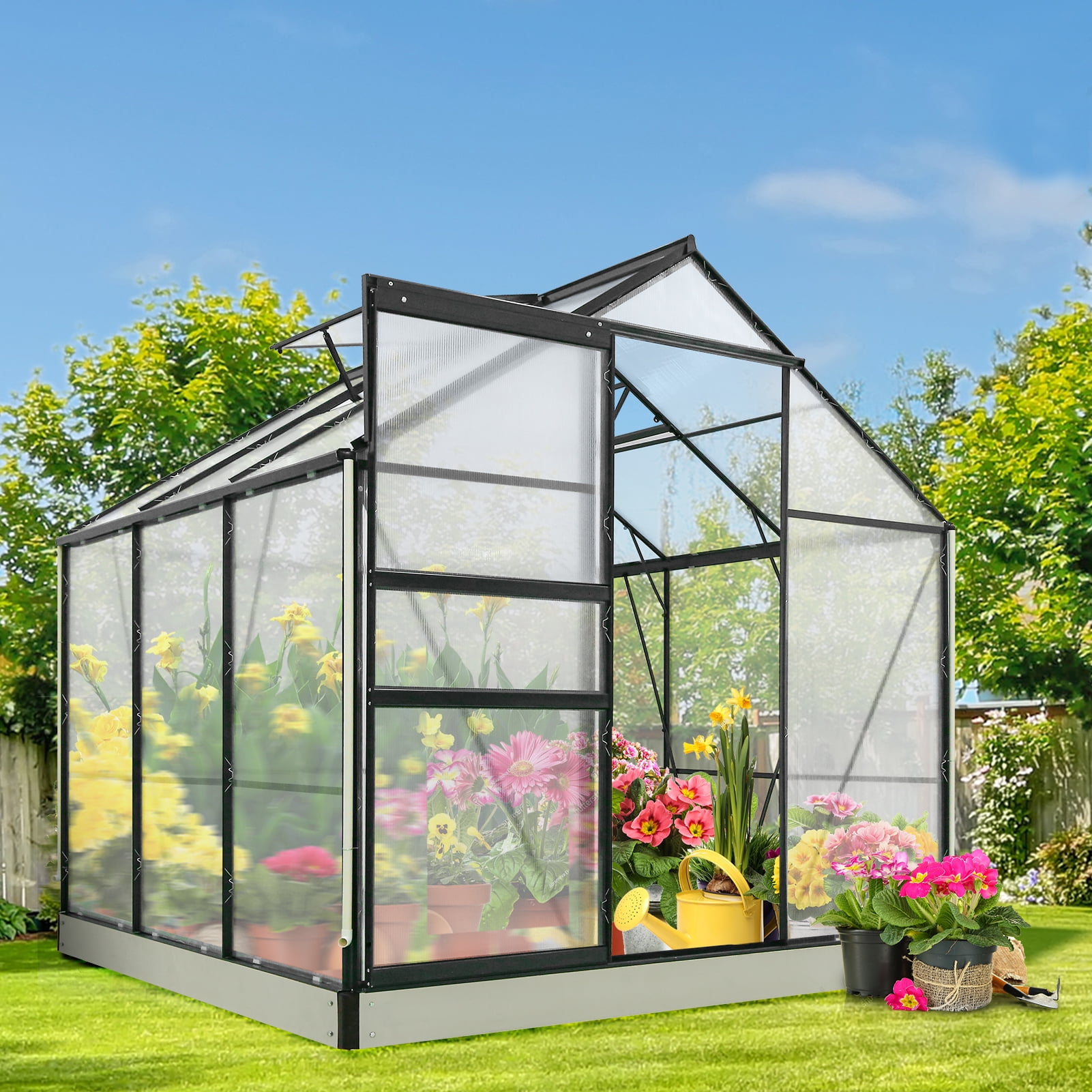 EAGLE PEAK 6 Ft. W x 6 Ft. D x 7 Ft. H Polycarbonate Walk-in Hobby ...