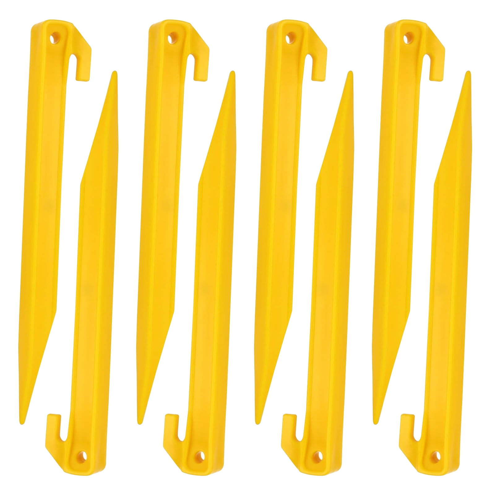 EAGLE PEAK 8 Pack Heavy Duty Plastic Tent Stakes, 7.5 inch Outdoor ...
