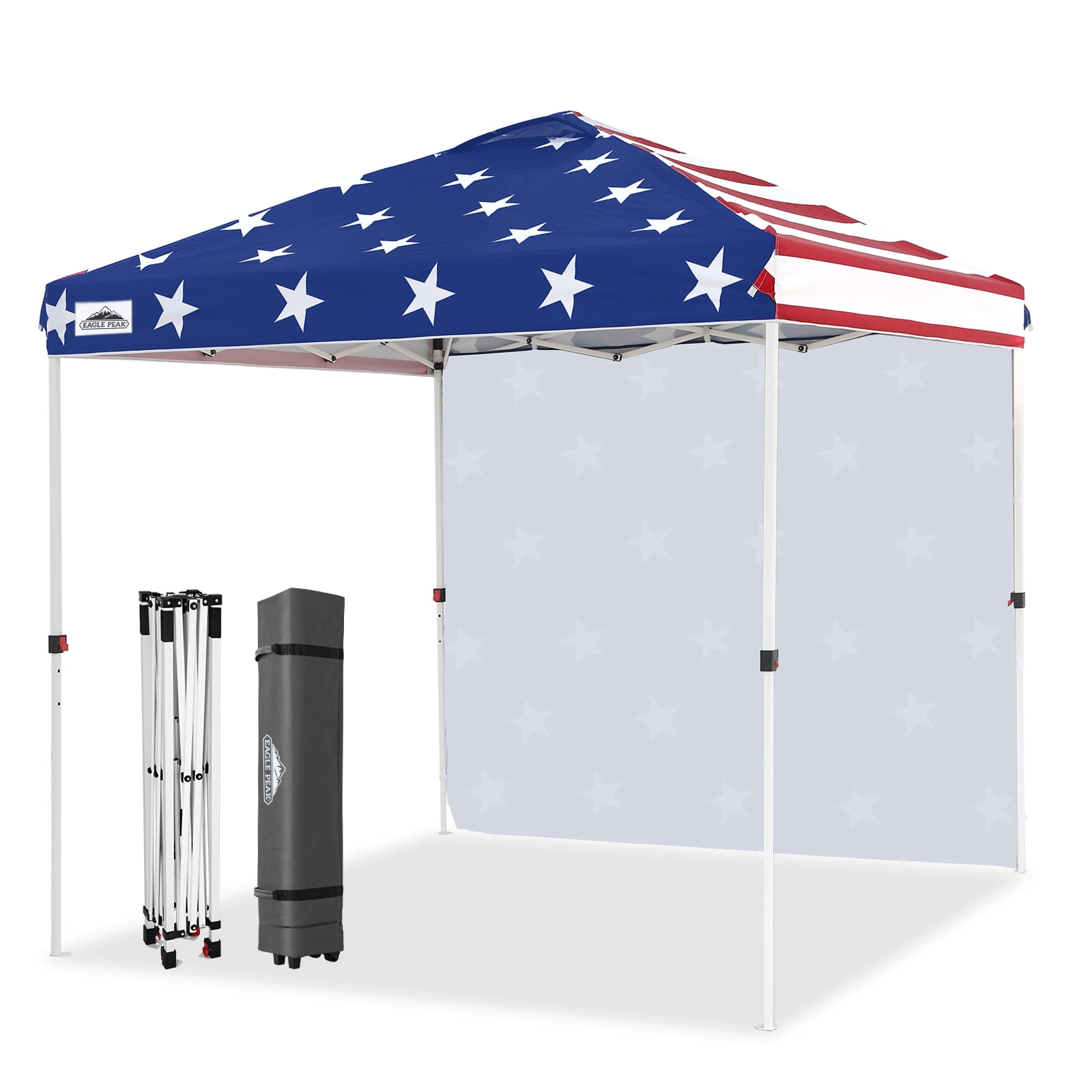 EAGLE PEAK 8 x 8 ft Easy Set Up Straight Leg Pop Up Outdoor Canopy with ...