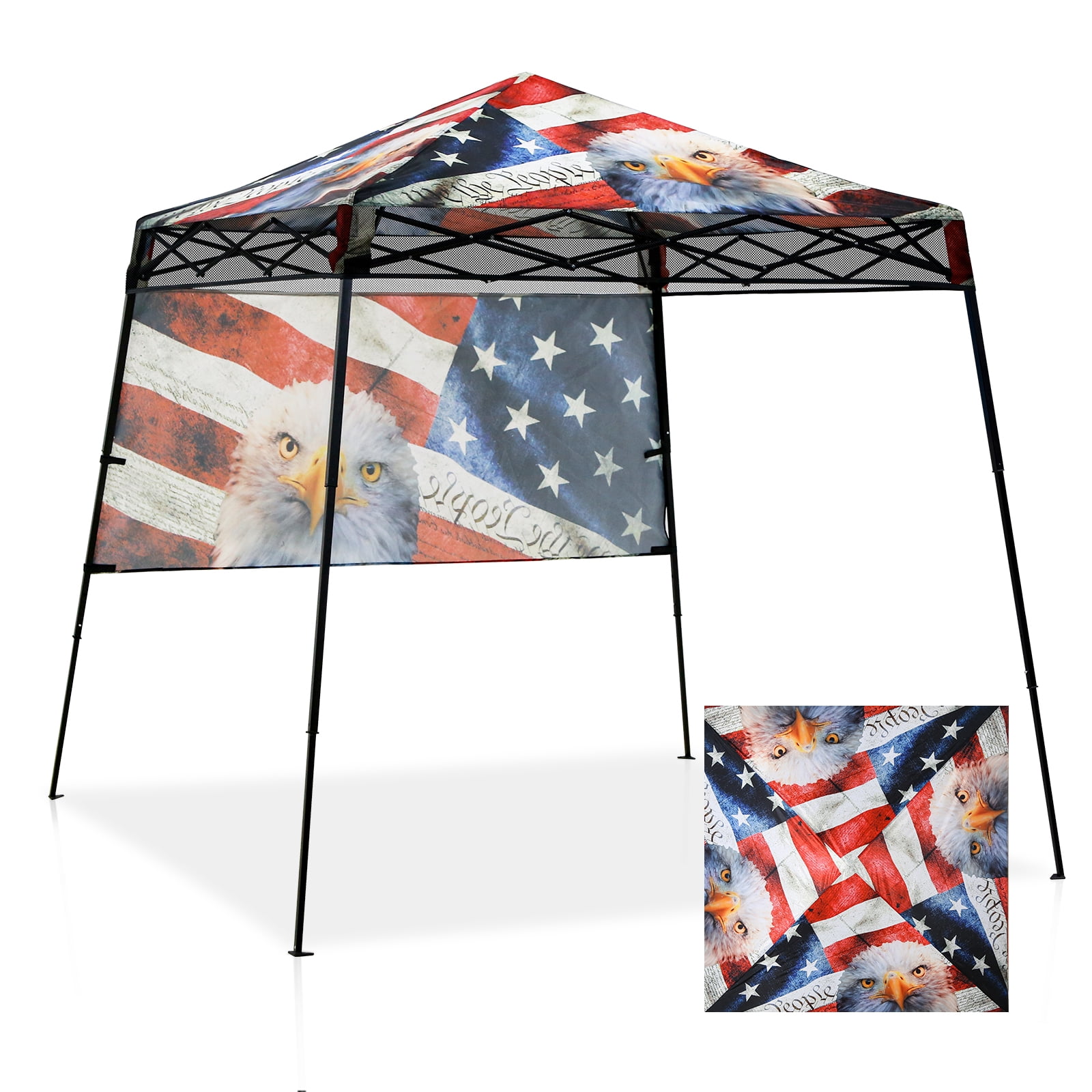 EAGLE PEAK 8' x 8' x 7.22' Slant Leg Lightweight Compact Portable ...