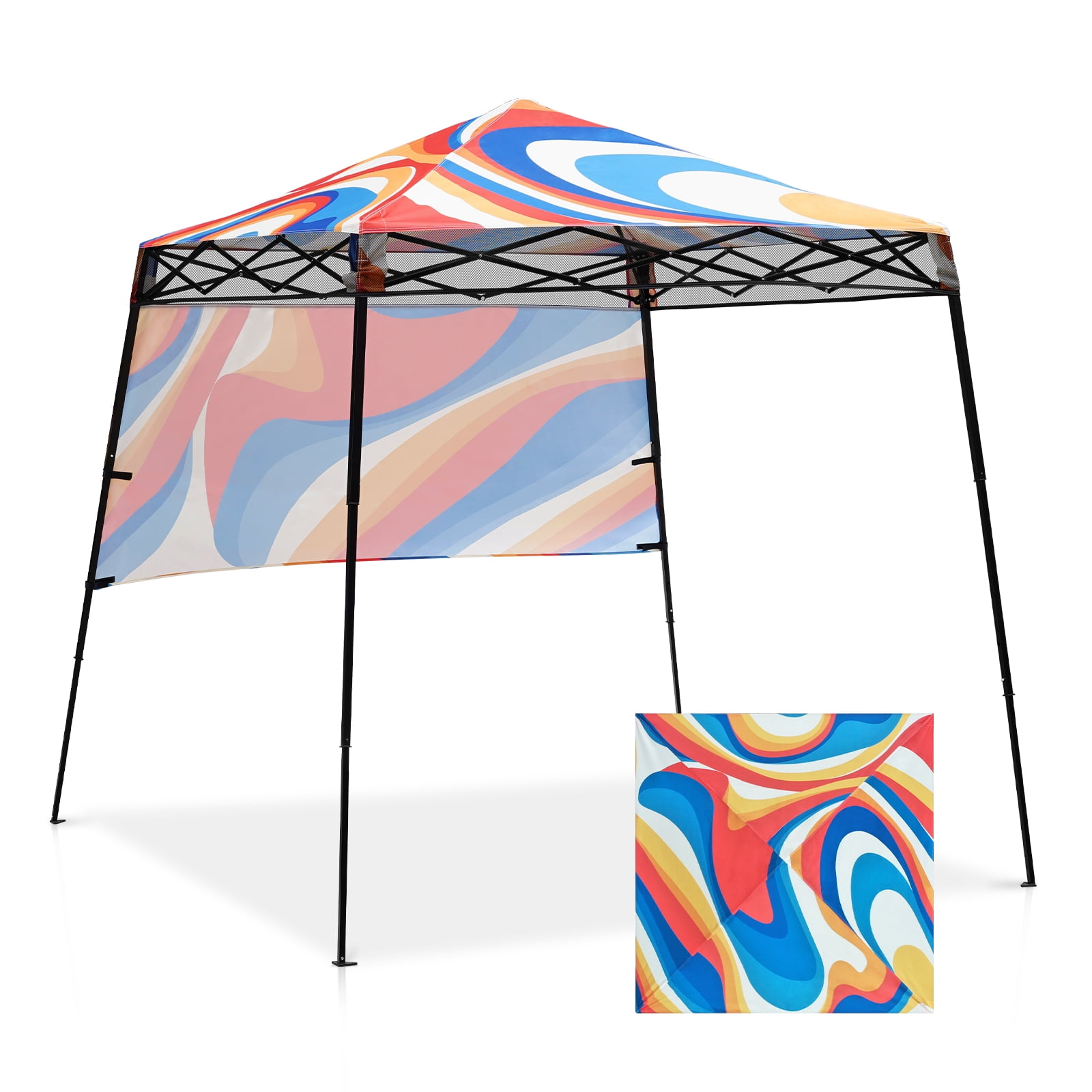 EAGLE PEAK 8 x 8 x 7.22 ft Slant Leg Lightweight Compact Portable ...