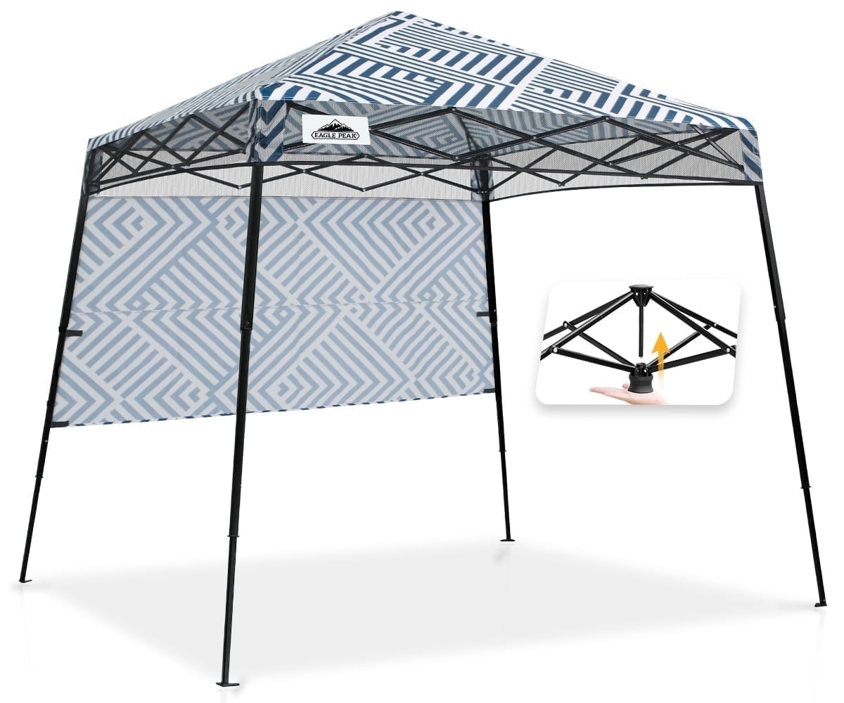 EAGLE PEAK 8 x 8 x 7.22 ft Slant Leg Lightweight Compact Portable ...