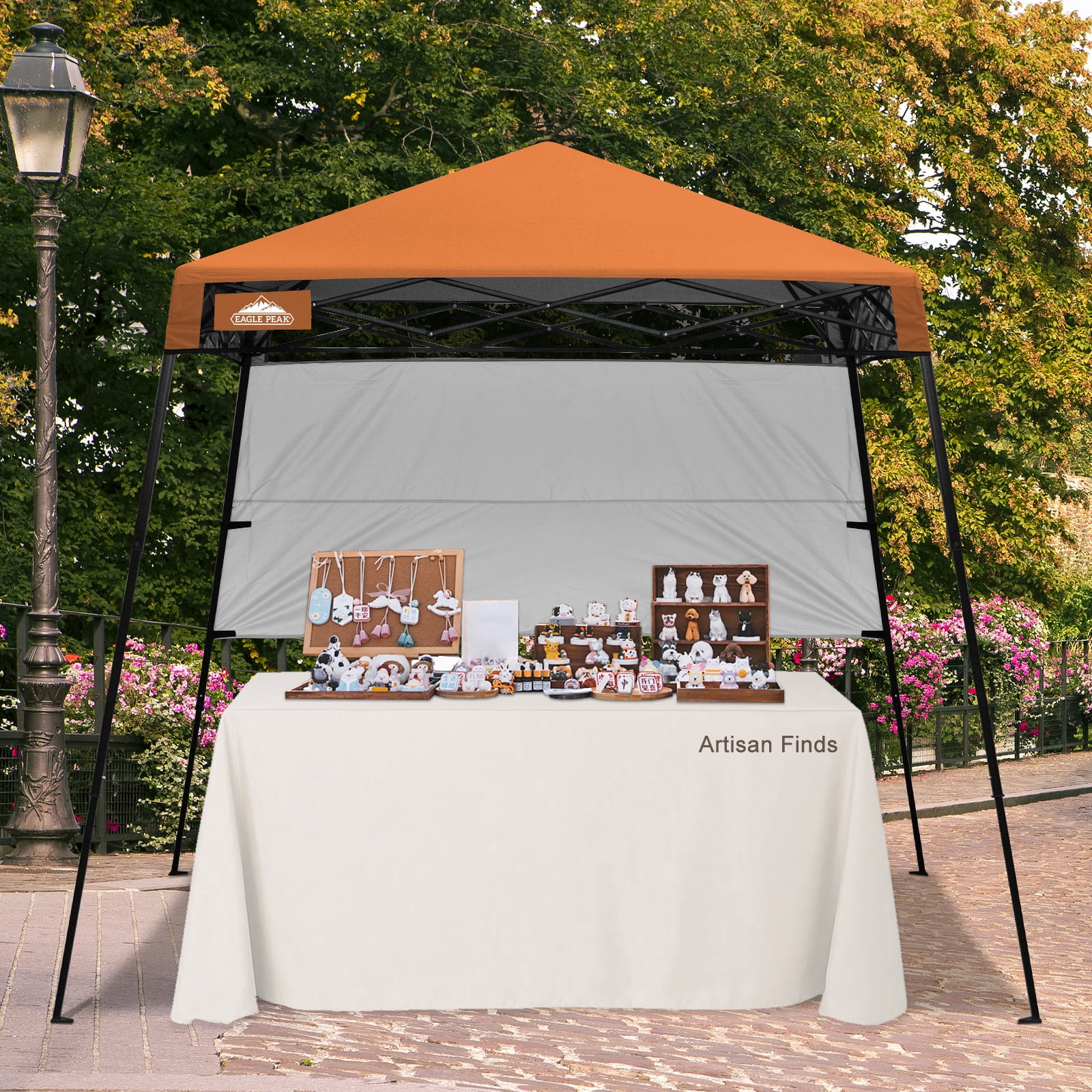 EAGLE PEAK 8x8 Slant Leg Lightweight Compact Portable Canopy w ...