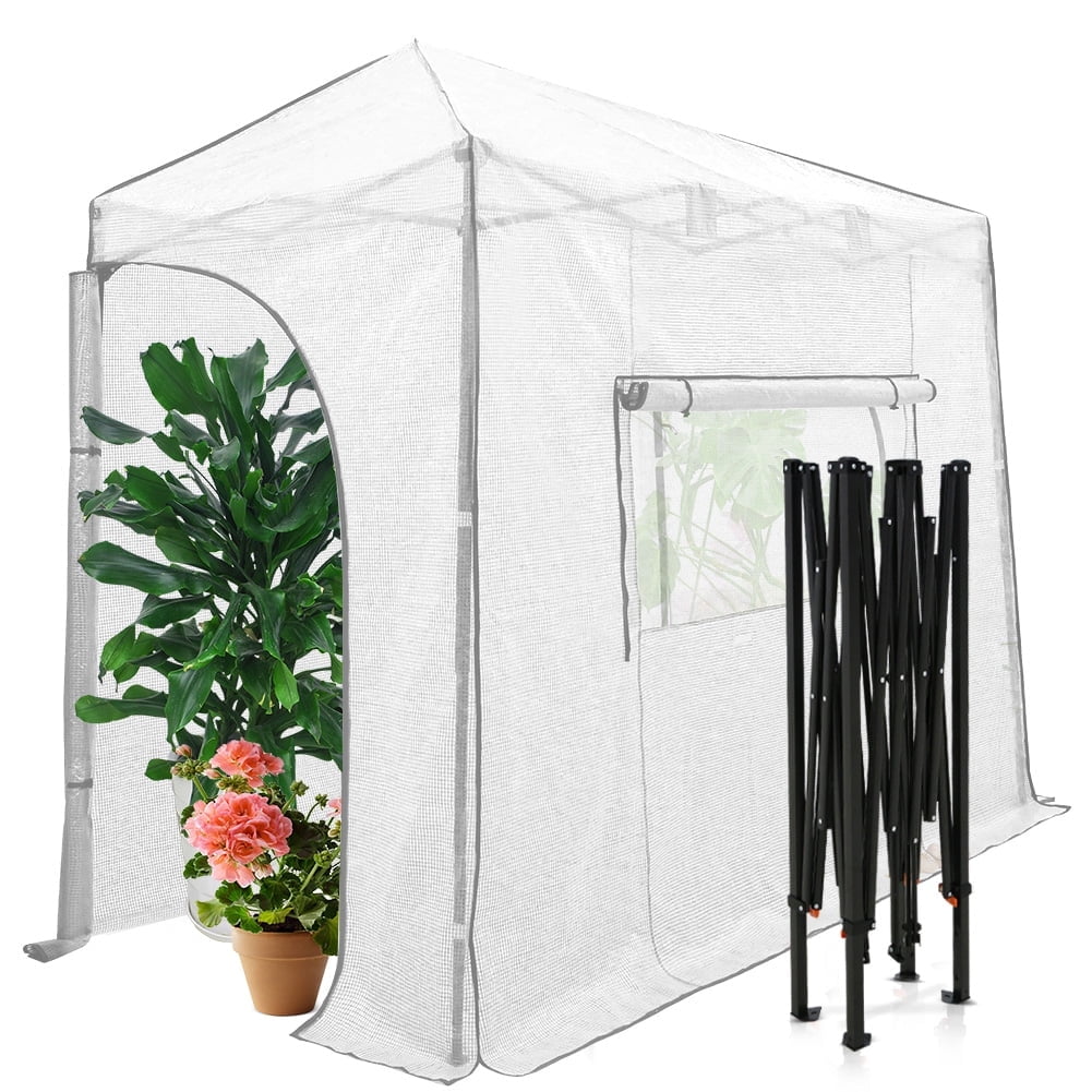 EAGLE PEAK 9x4 Portable Lean to Walk-in Greenhouse Instant Pop-up ...