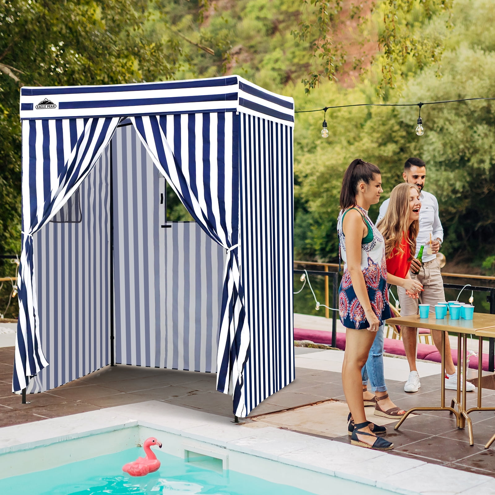 EAGLE PEAK Flat Compact 5x5 Pop-up Canopy Privacy Dressing Room ...