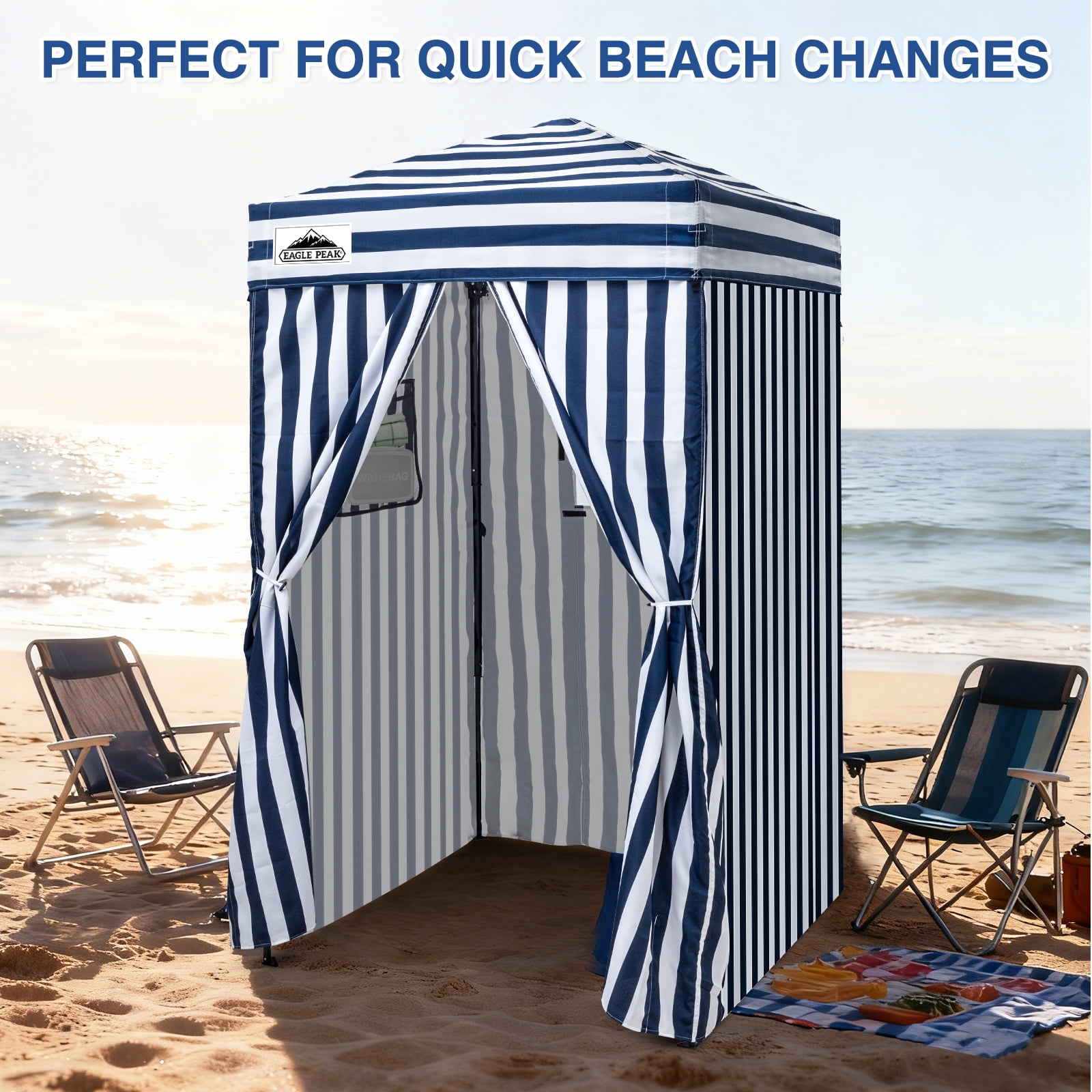 EAGLE PEAK Flex Ultra Compact 4x4 Changing Room, Oxford Pop-up Canopy ...