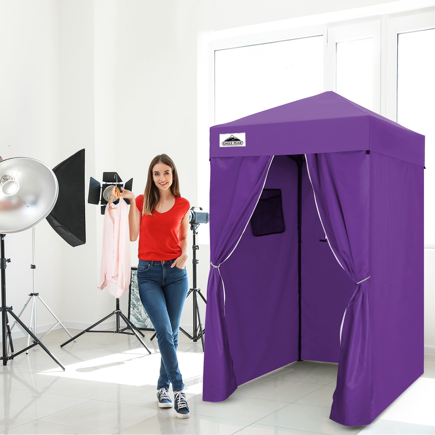 EAGLE PEAK Flex Ultra Compact 4x4 Pop-up Changing Room Canopy, Portable ...