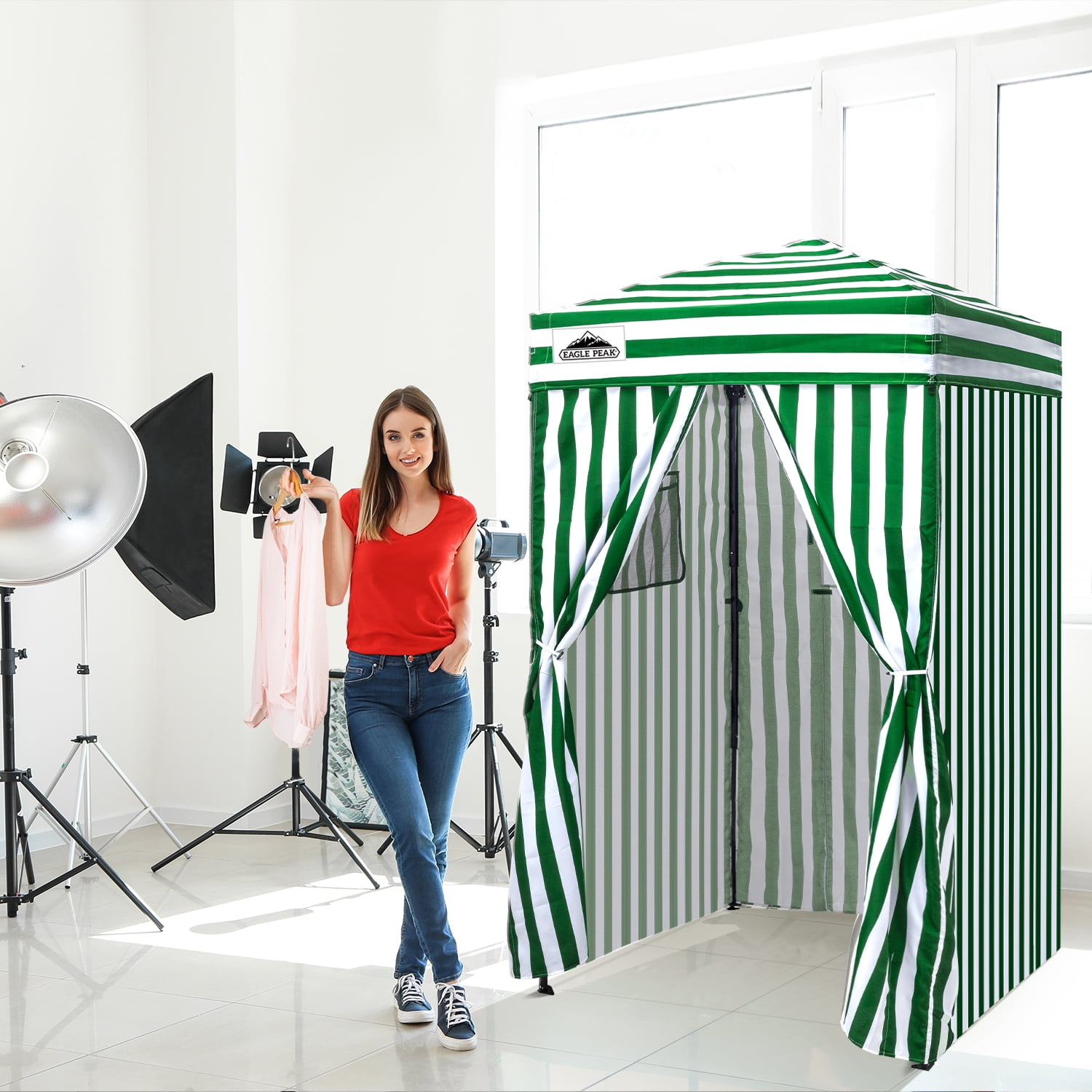 EAGLE PEAK Flex Ultra Compact 4x4 Pop-up Changing Room Canopy, Portable ...