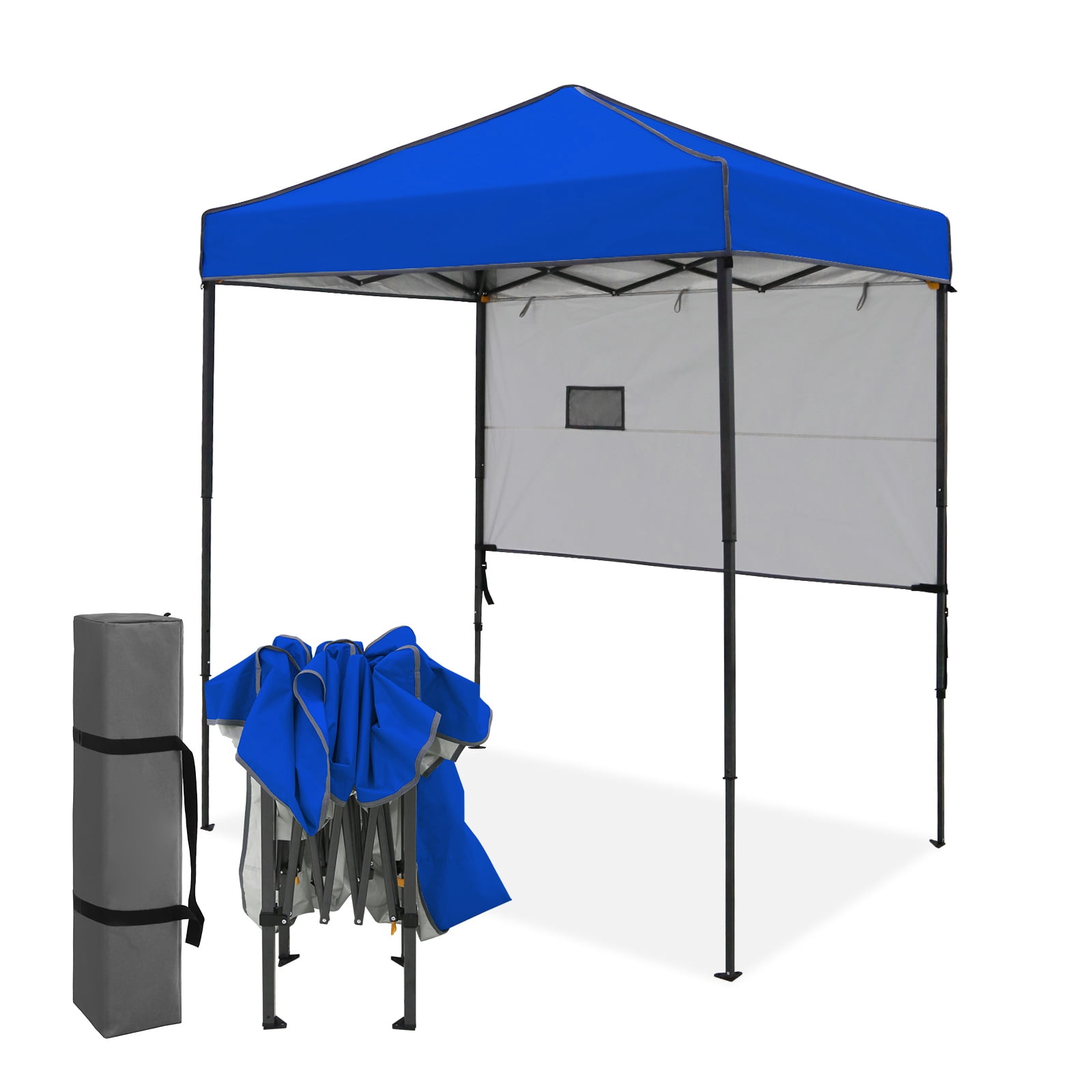 EAGLE PEAK Instant 6 x 4 Pop Up Canopy with Adjustable Sun Wall ...