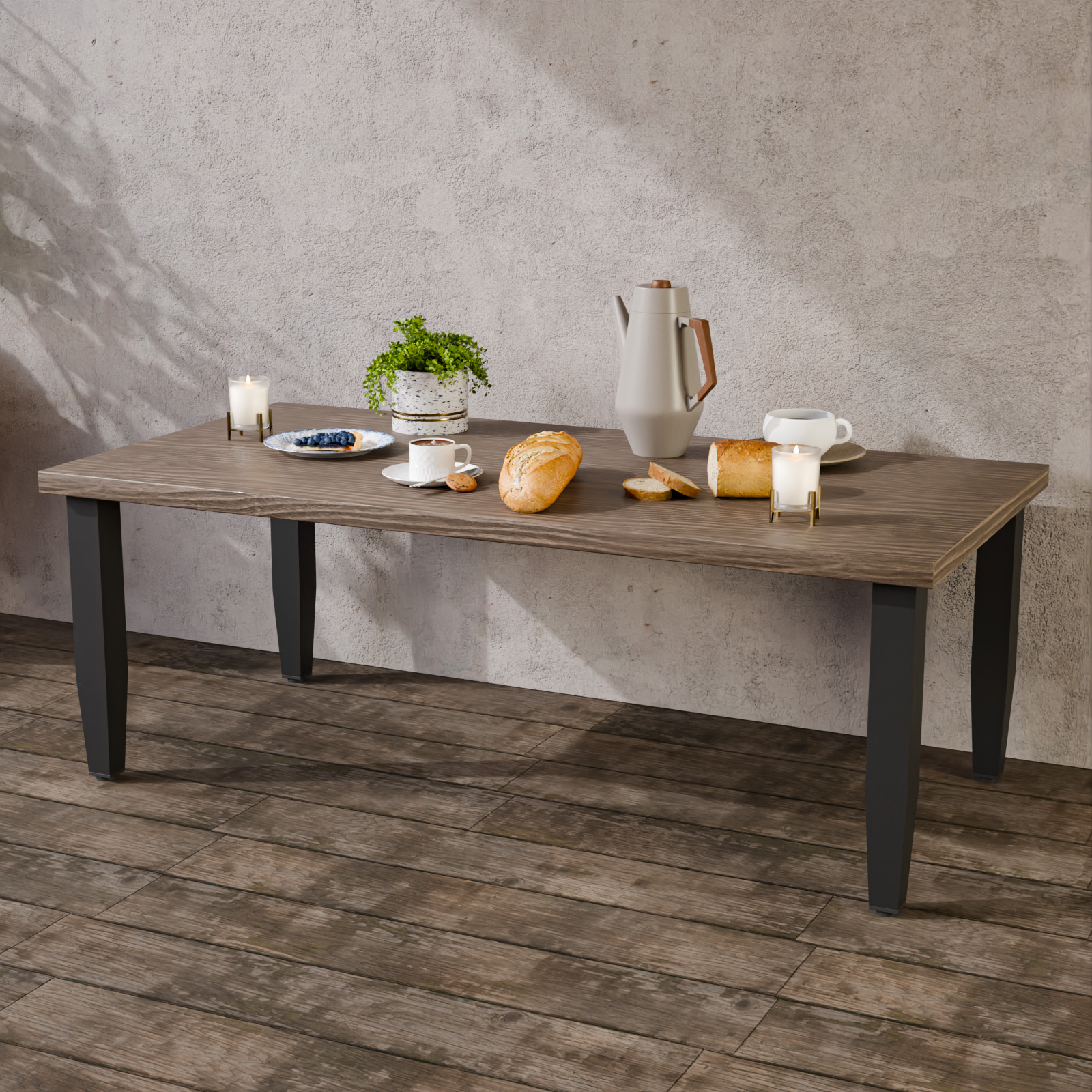 Stratton Home Decor Metal and Wood Faith Table Top - Walmart.com