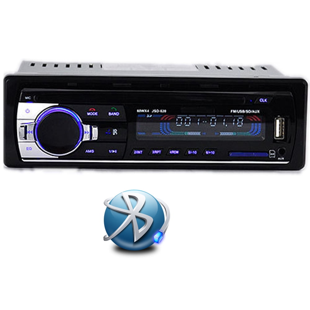 EAGLERICH 1 DIN 12V Car Stereo Bluetooth Phone FM Radio In-Dash Single ...